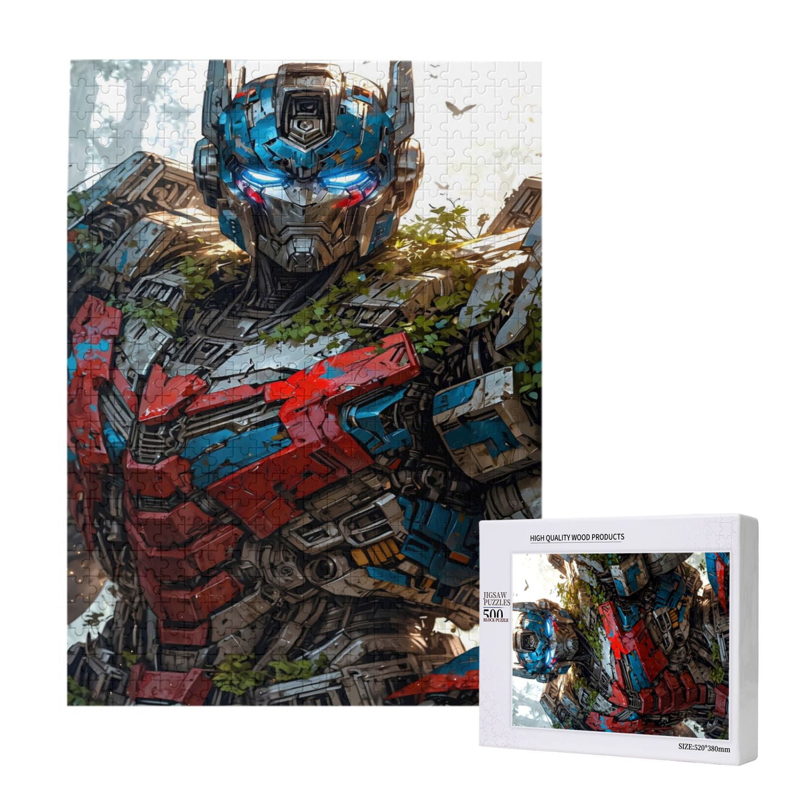 Transformers Jigsaw Puzzle for Kids Adults 300 Piece Challenging Wooden ...