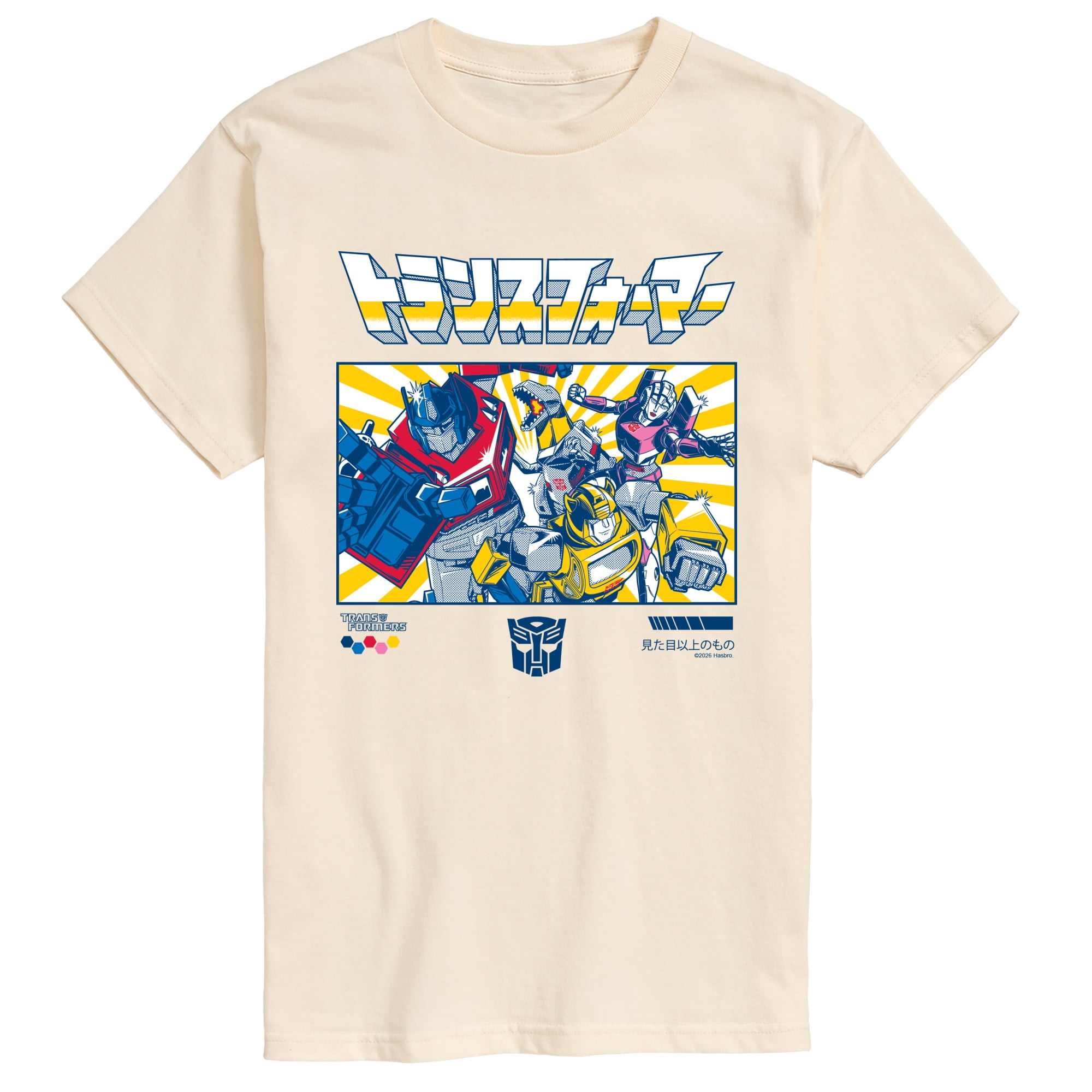 Transformers - Katakana Autobots - Men's Short Sleeve Graphic T-Shirt ...