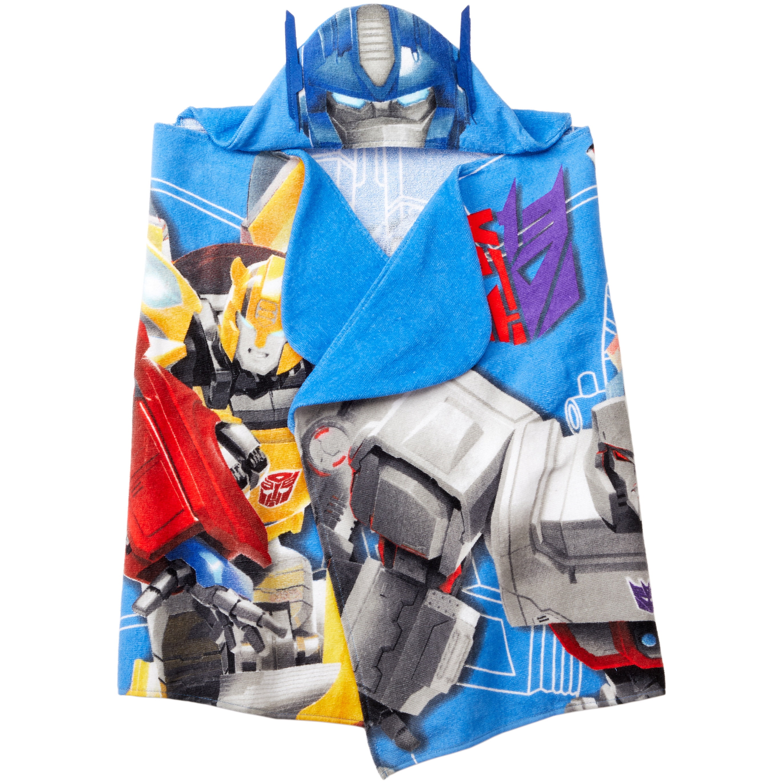 Transformers Kids Bath Hooded Towel, Cotton, Hasbro - Walmart.com