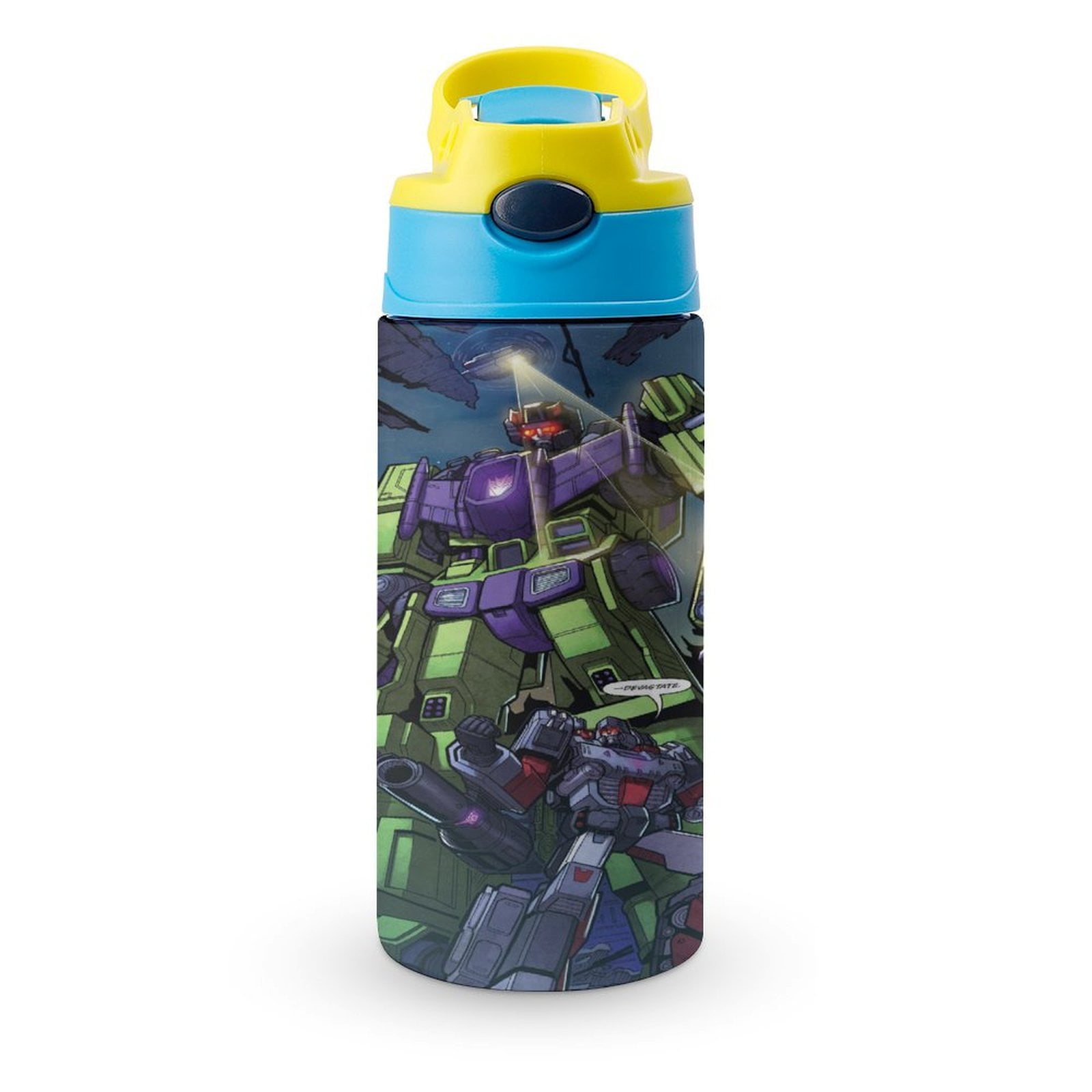 Transformers Kids Water Bottle with Straw Lid Insulated Stainless Steel ...