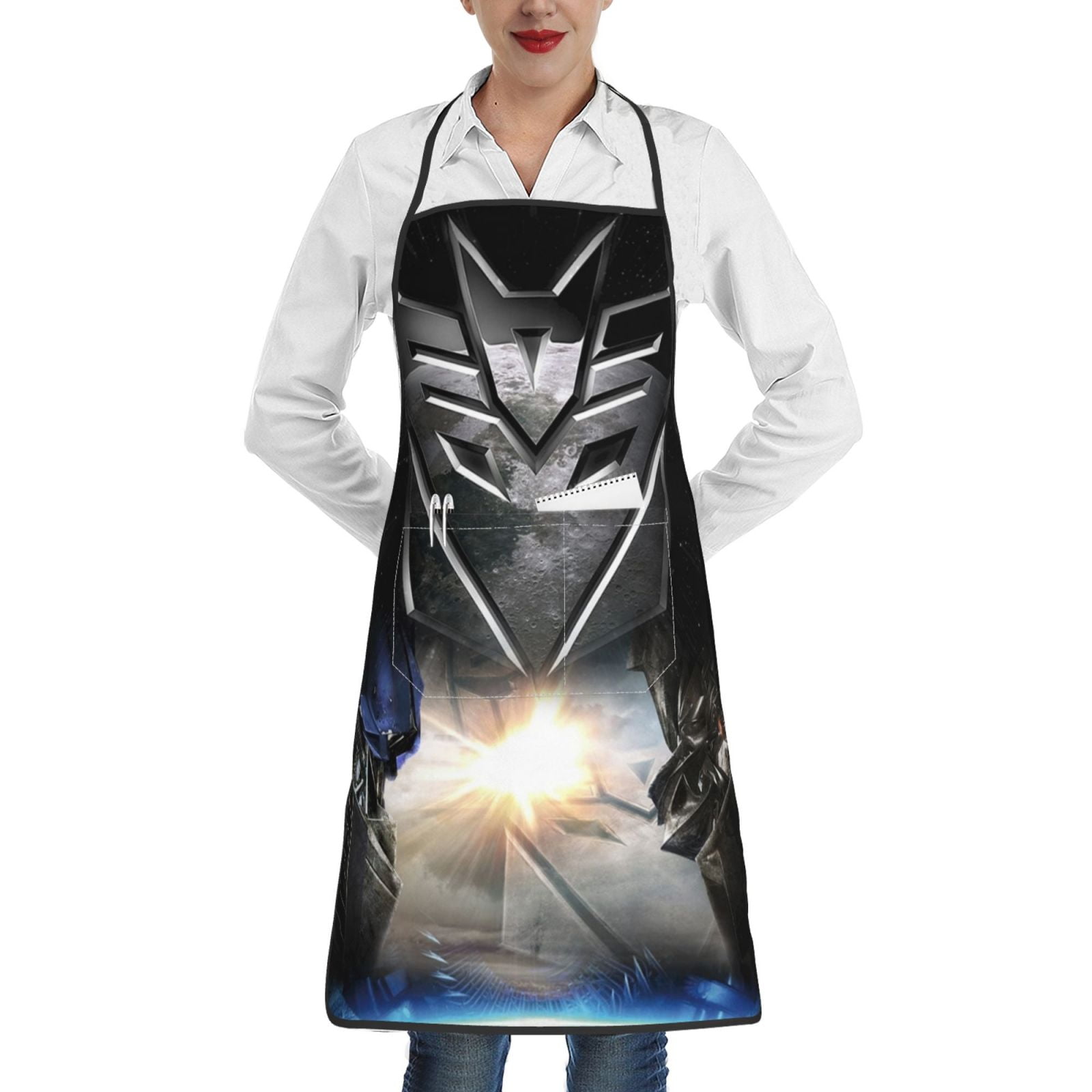 Transformers Kitchen Cooking Aprons Adjustable Waterproof Apron Bib ...