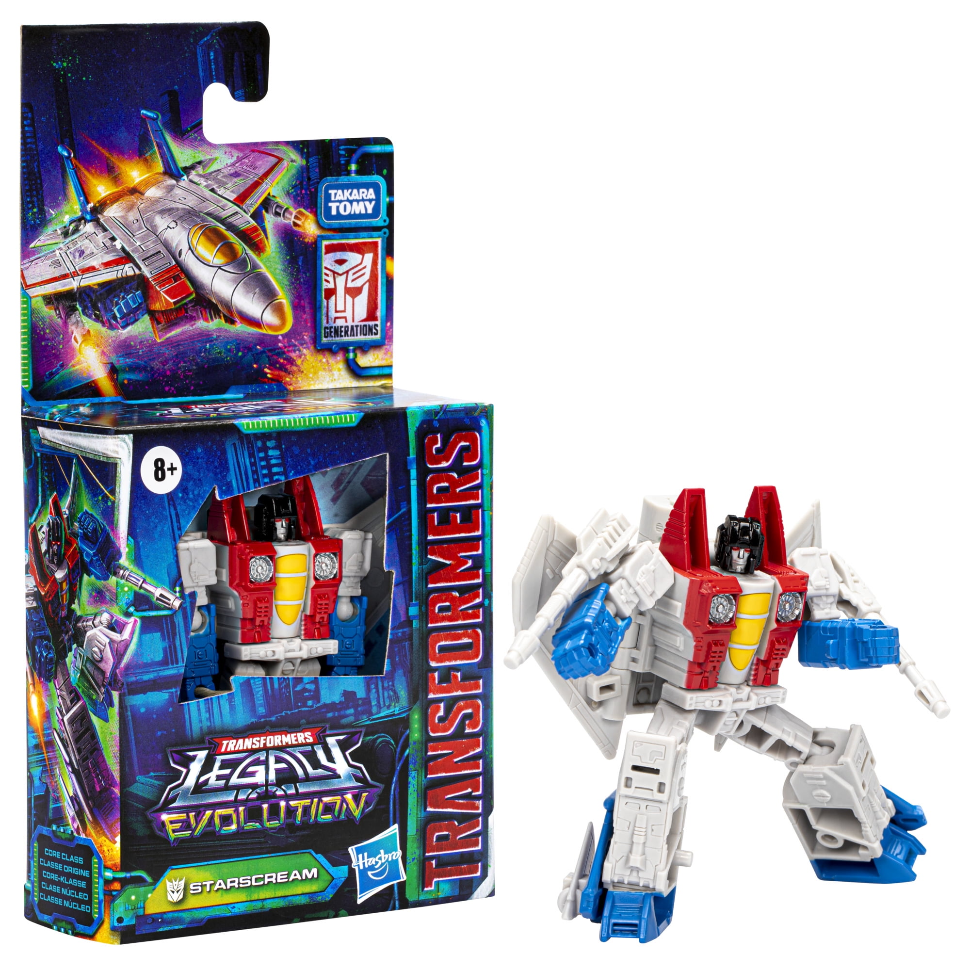 Transformers Legacy Evolution Core Starscream Converting Action Figure ...