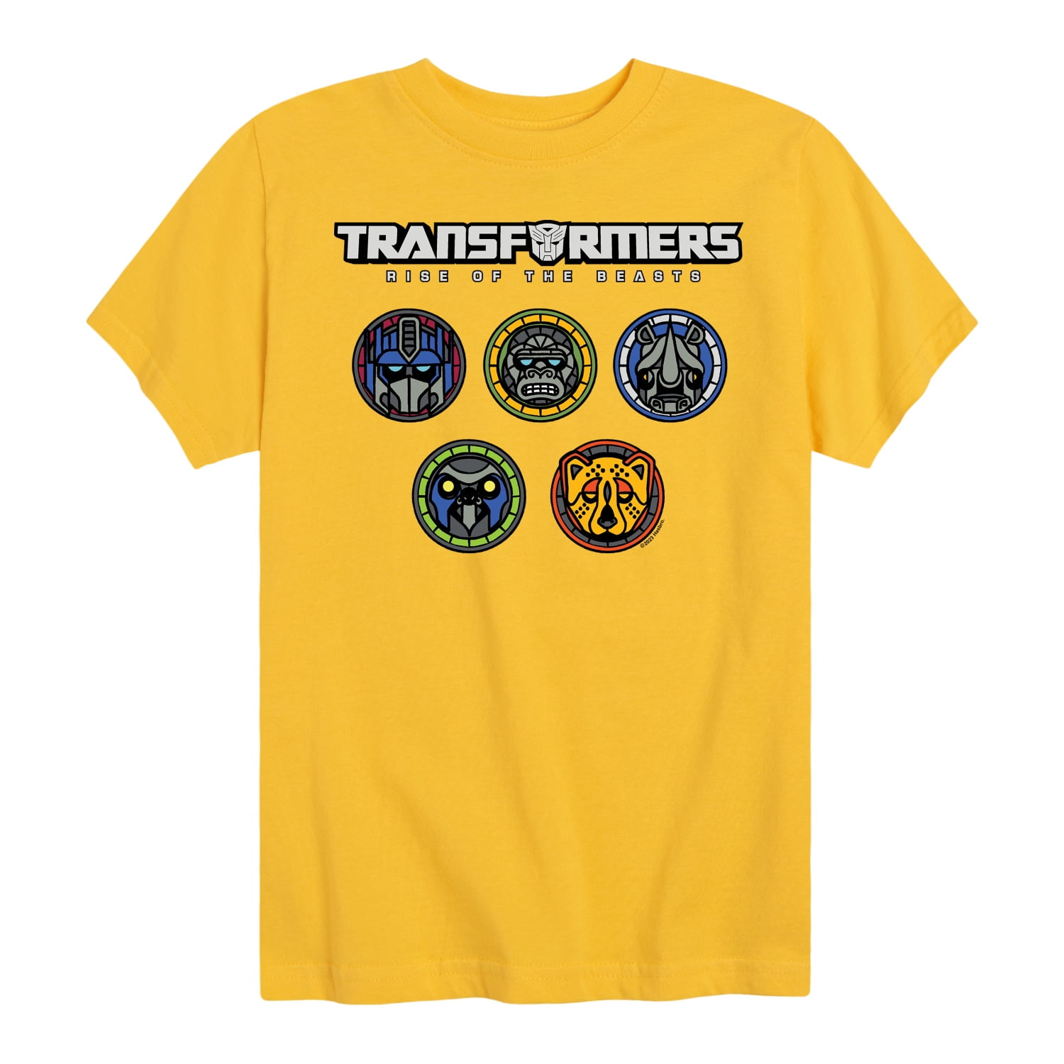 Transformers - Logo With Badges - Kids Toddler And Youth Short Sleeve T ...