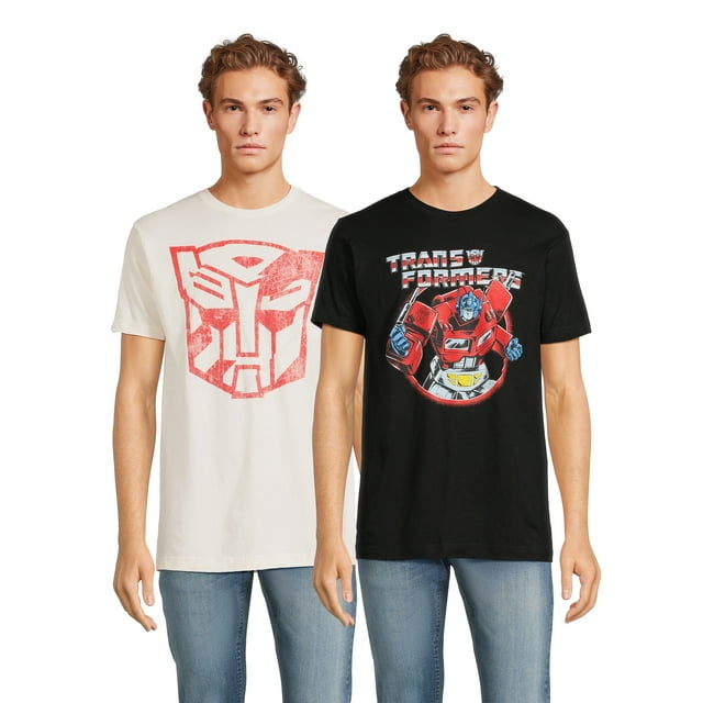 Transformers Men's & Big Men's 2 Pack Graphic Tees, Sizes S - 3XL ...