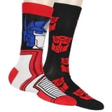 Transformers Men's Optimus Prime Autobot Logo Adult 2-Pack Mid-Calf ...