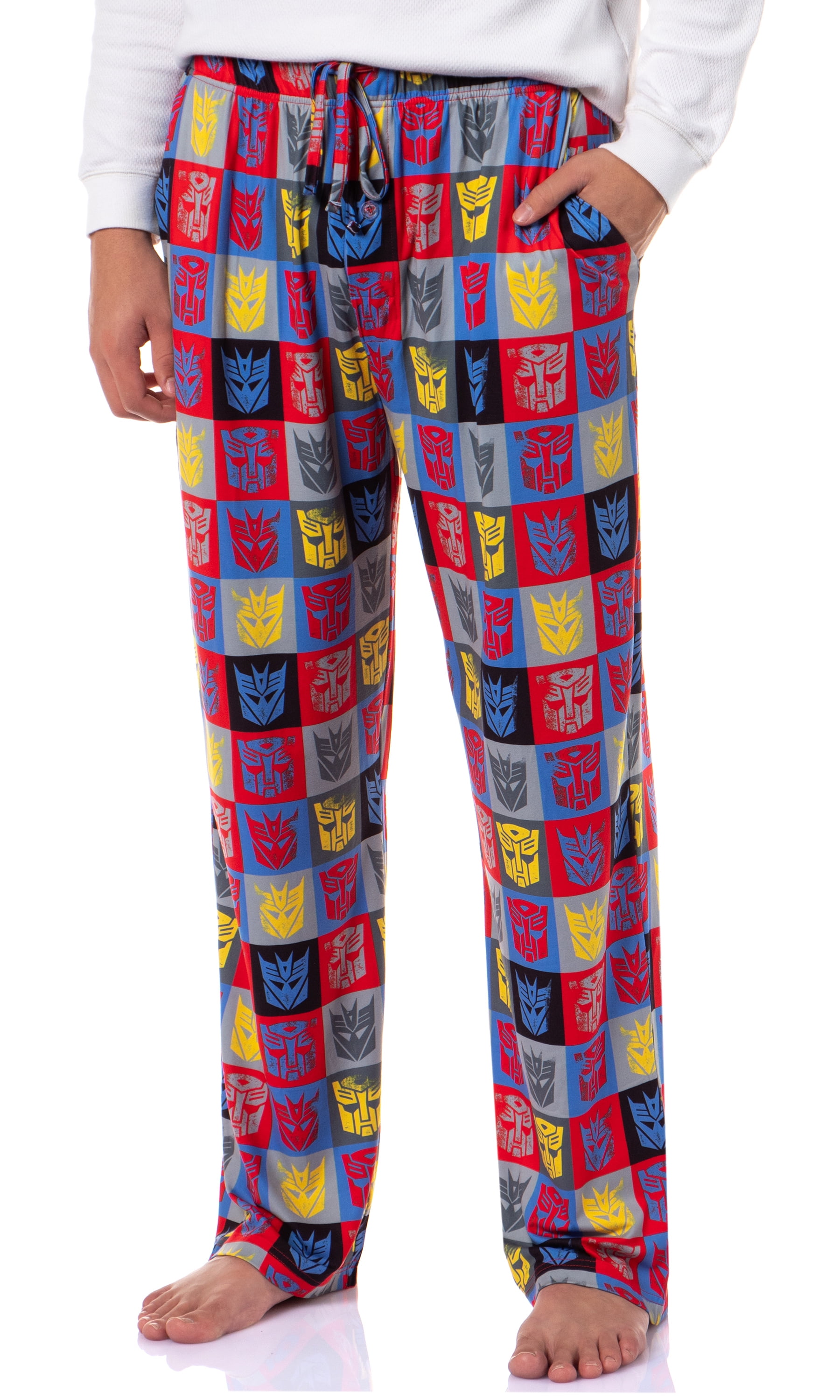 Transformers Men's Square Panel Optimus Prime Bumblebee Sleep Pajama ...