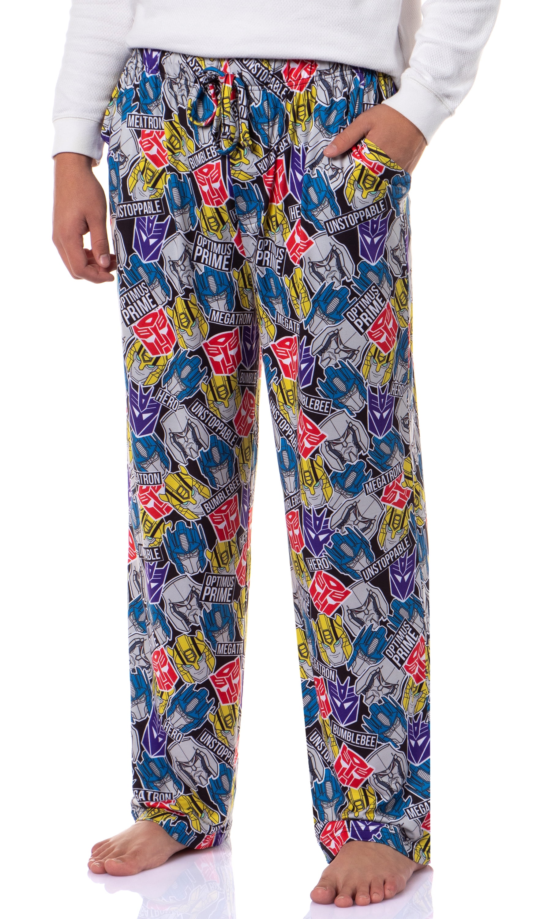 Transformers Men's Tossed Print Autobots Adult Sleep Lounge Pajama ...