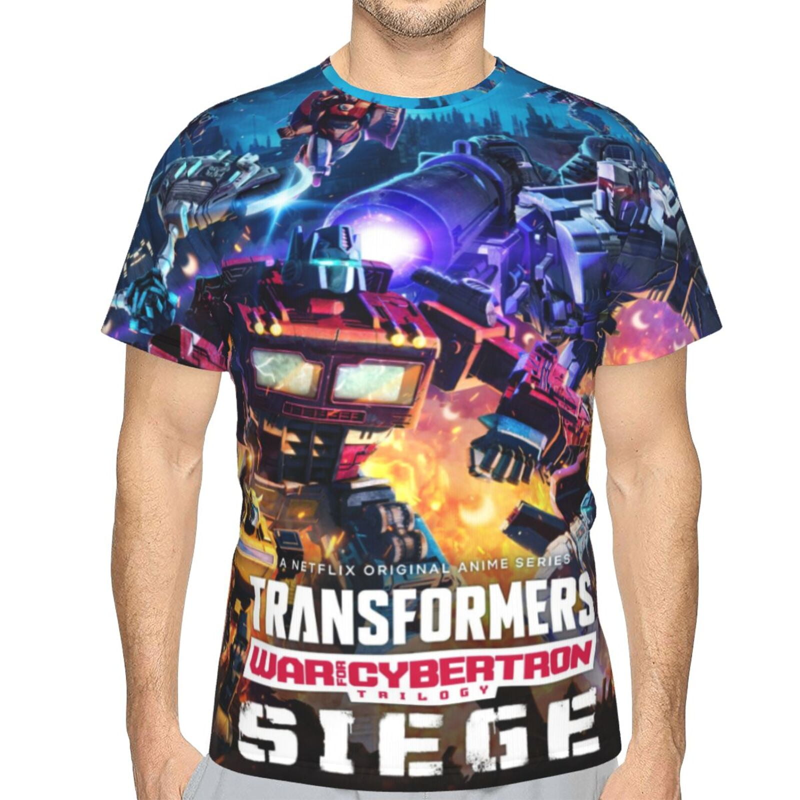 Transformers Mens 3d Print Casual Short Sleeve T Shirts Tee Tops ...