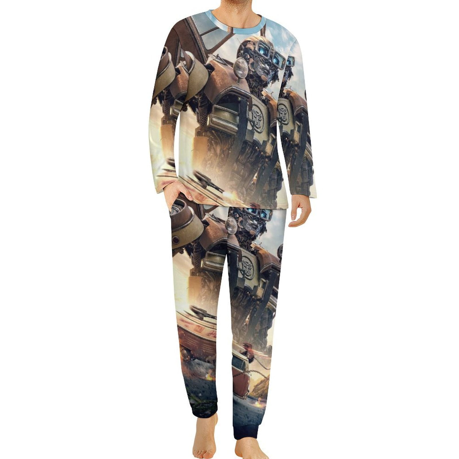 Transformers Mens Pajamas Set Soft Pj Sets Comfy Sleepware Pajamas ...