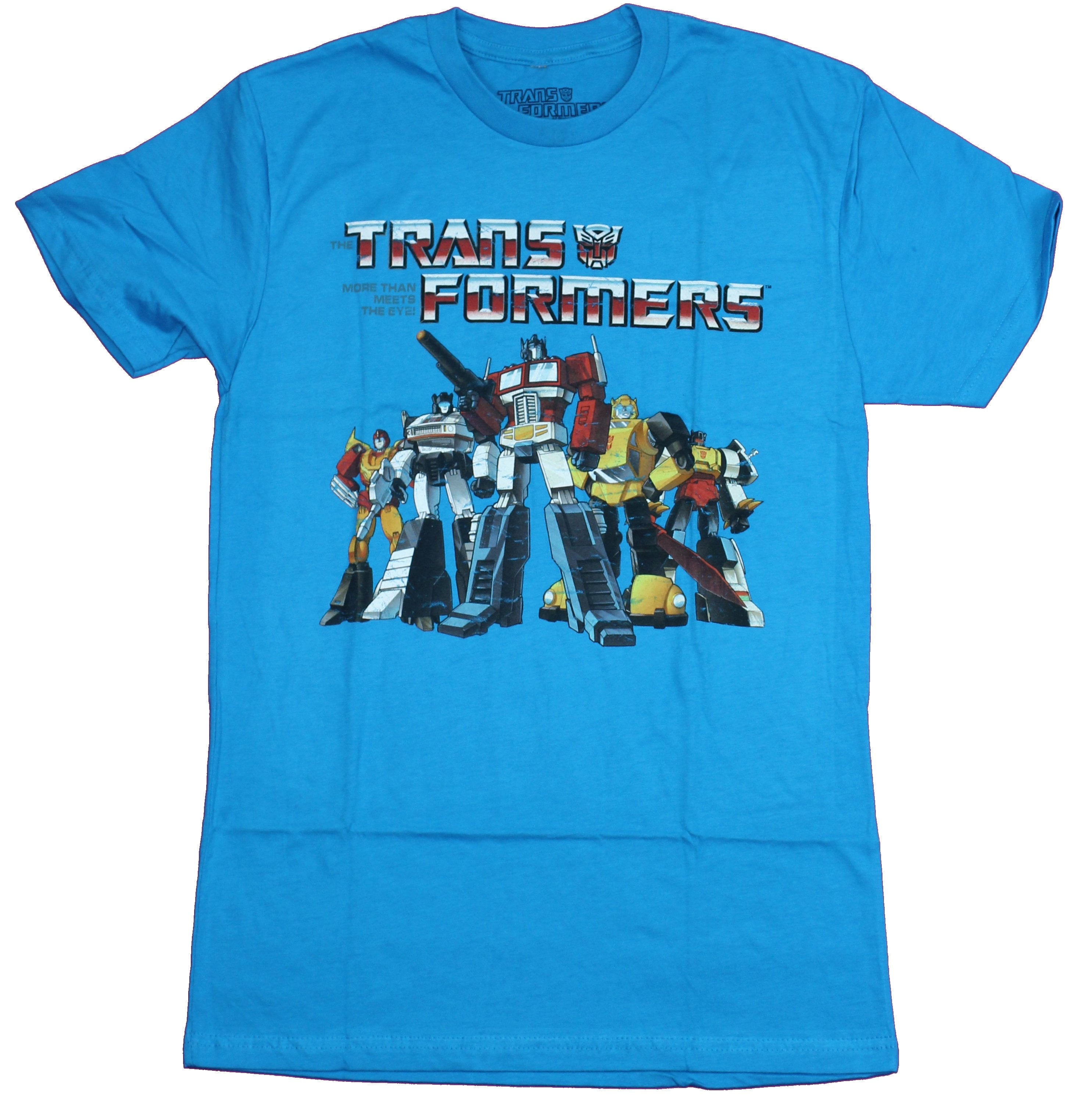 Transformers Mens T-Shirt - Autobot Classic Group Under Logo Image ...