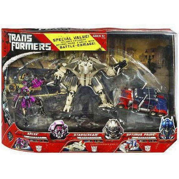 Transformers Movie Battle Damaged Transformers Action Figure 3-Pack ...