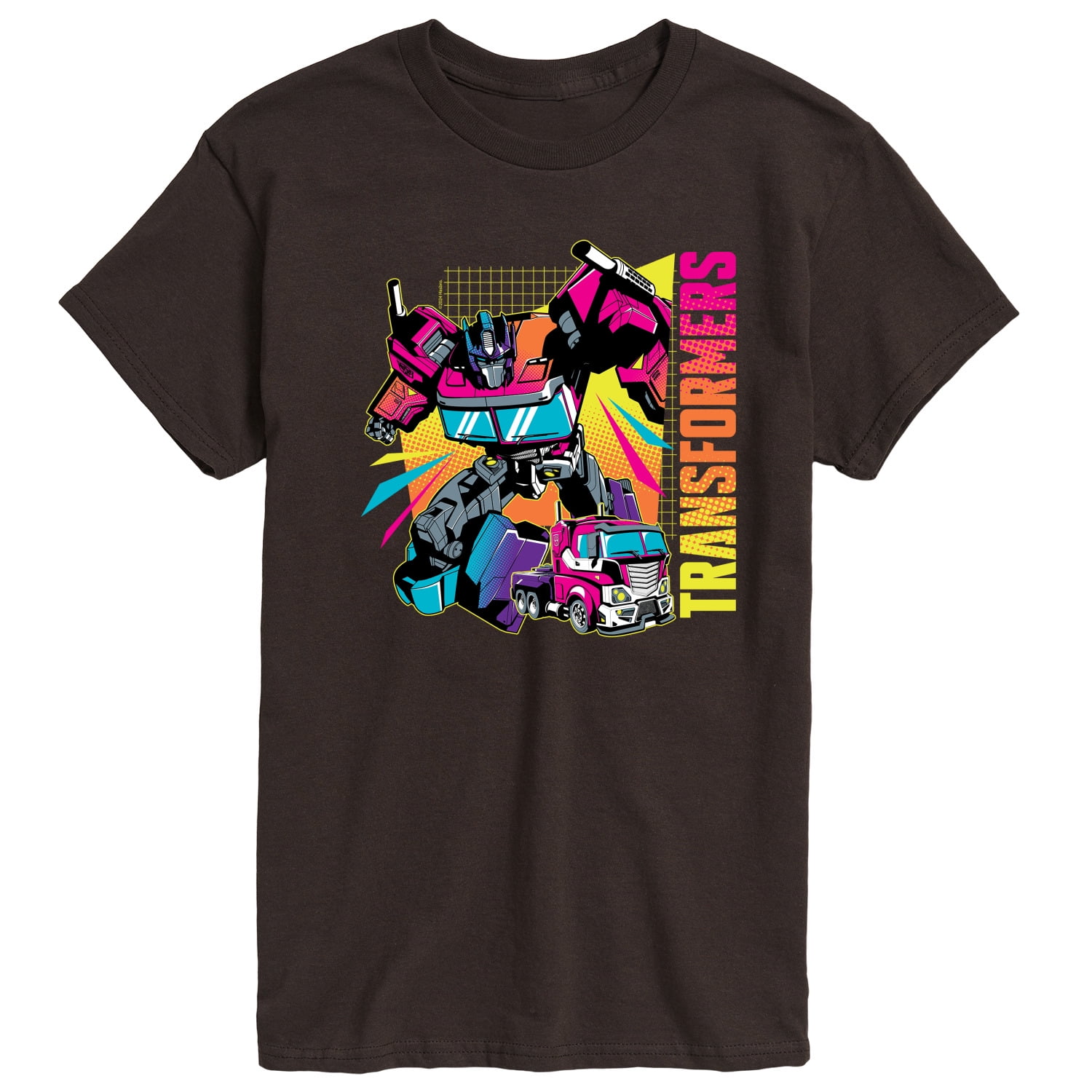 Transformers - Neon Halftones - Adult Short Sleeve Tee - Walmart.com