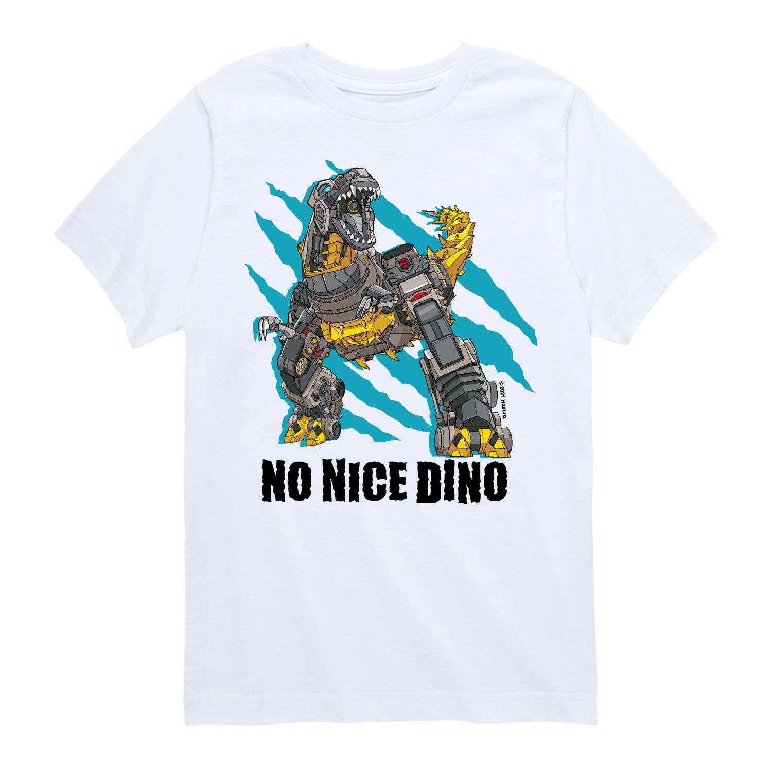 Transformers - No Nice Dino - Kids Toddler And Youth Short Sleeve T ...