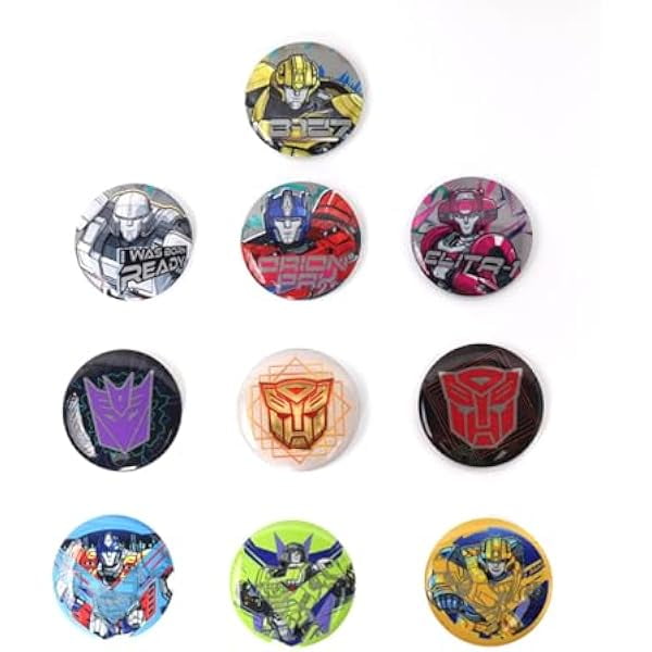 Transformers ONE Collector's Set: 10 Premium Enamel Pins (Optimus Prime ...
