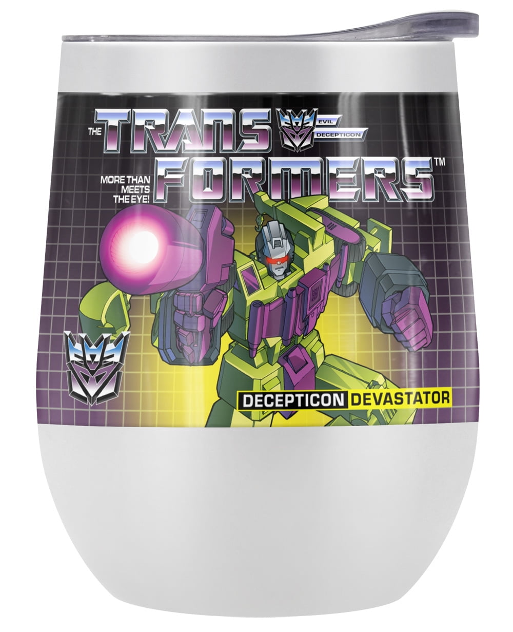 Transformers Official Devastator 12 oz Stemless Tumbler, Stainless ...