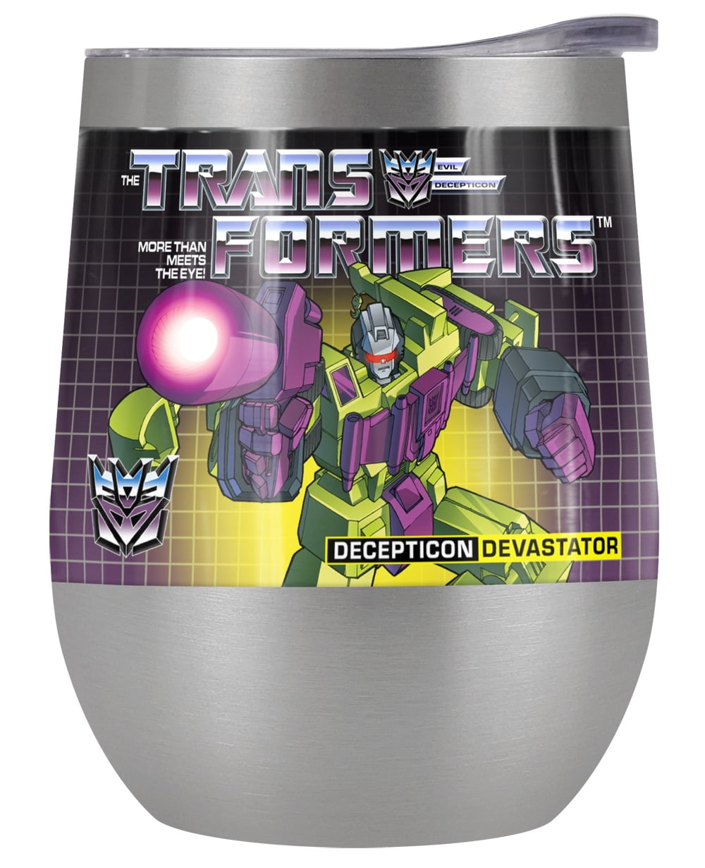 Transformers Official Devastator 12 oz Stemless Tumbler, Stainless ...