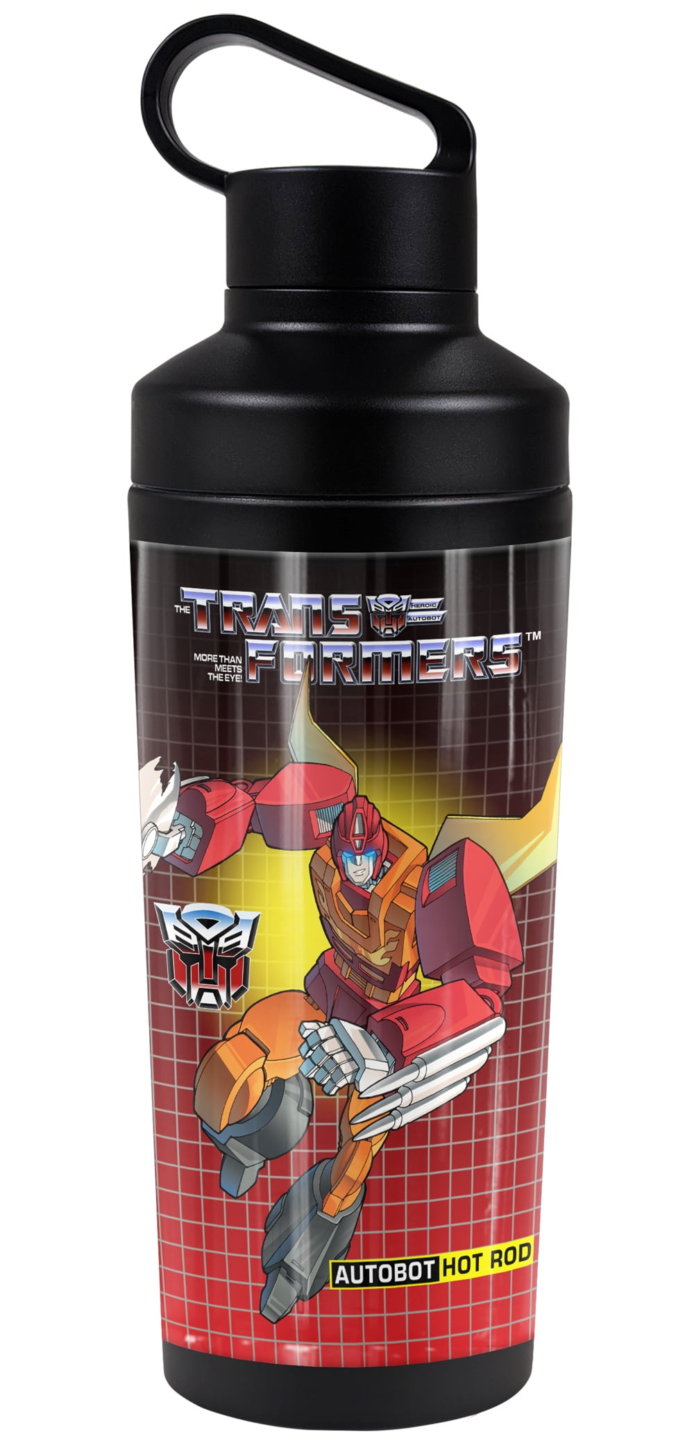 Transformers Official Hot Rod 18 oz Insulated Water Bottle, Leak ...