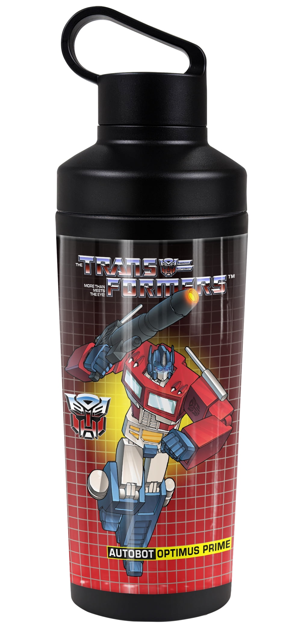 Transformers Official Optimus Prime 18 oz Insulated Water Bottle, Leak ...