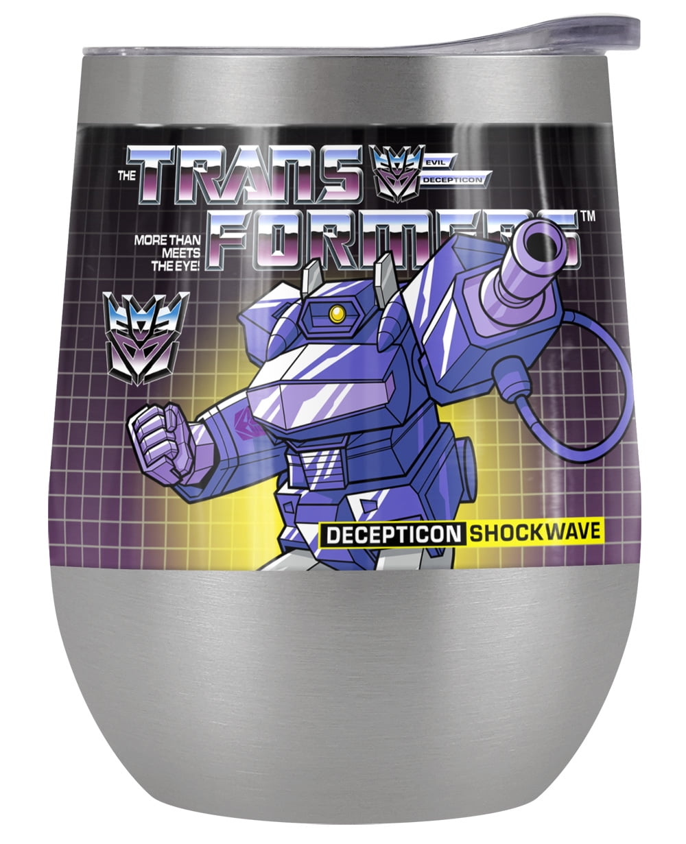 Transformers Official Shockwave 12 oz Stemless Tumbler, Stainless Steel ...