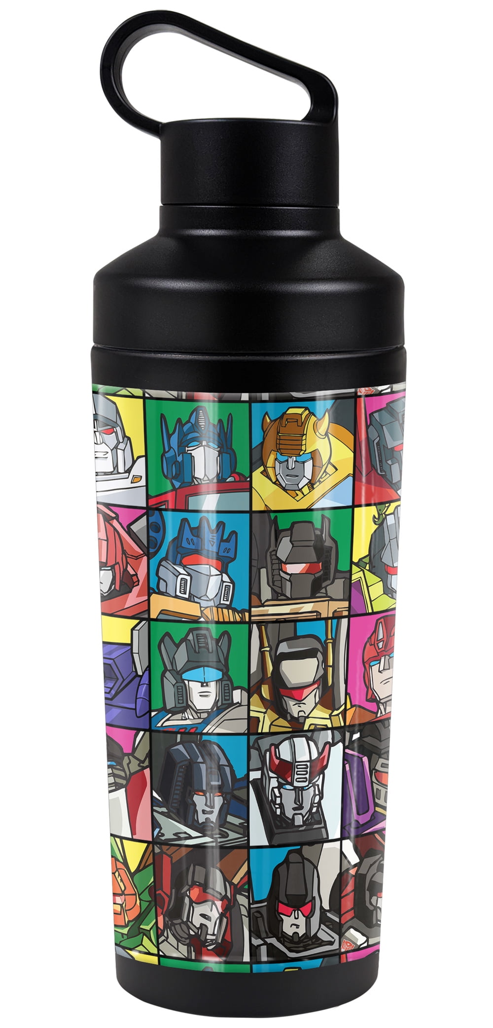 Transformers Official Transformer Squares 18 oz Insulated Water Bottle ...