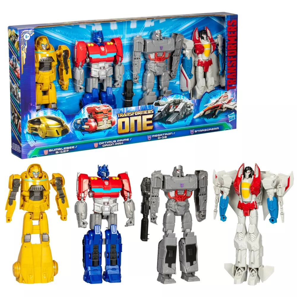 Transformers One Action Figure 4pk: 22 Points of Articulation ...