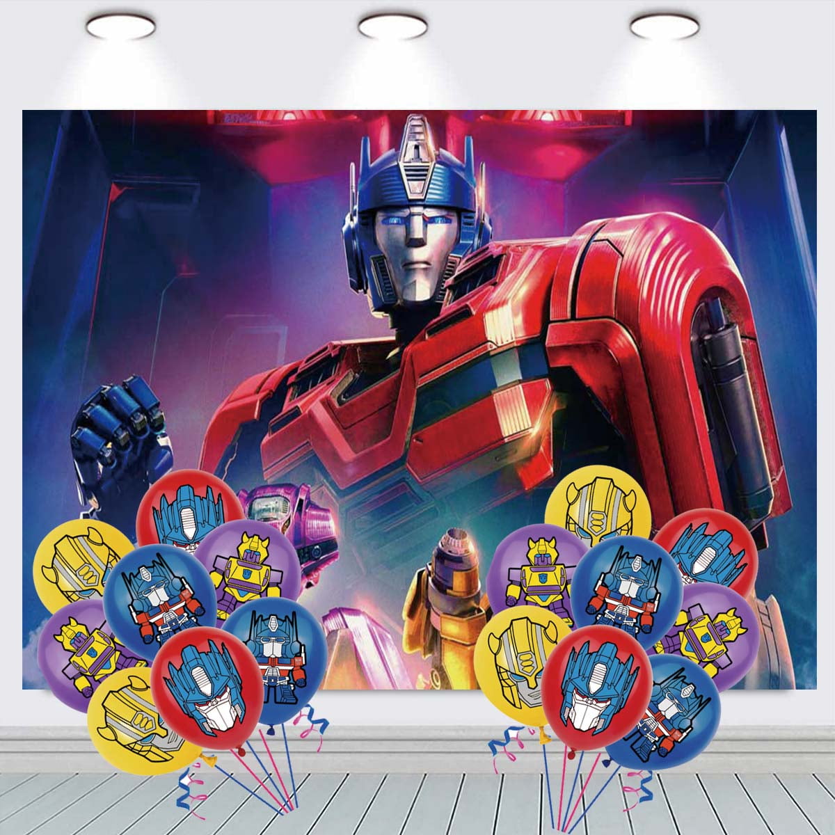 Transformers One Birthday Balloons Party Supplies Banner Backdrop ...