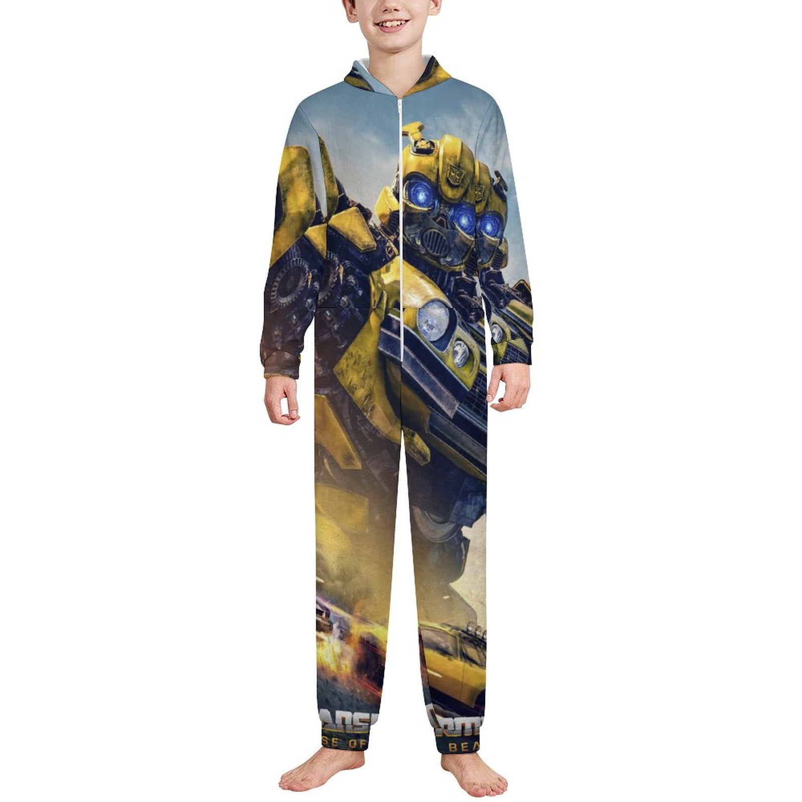 Transformers One Kids Pajamas One Piece Hooded Union Suit Onesie PJs ...
