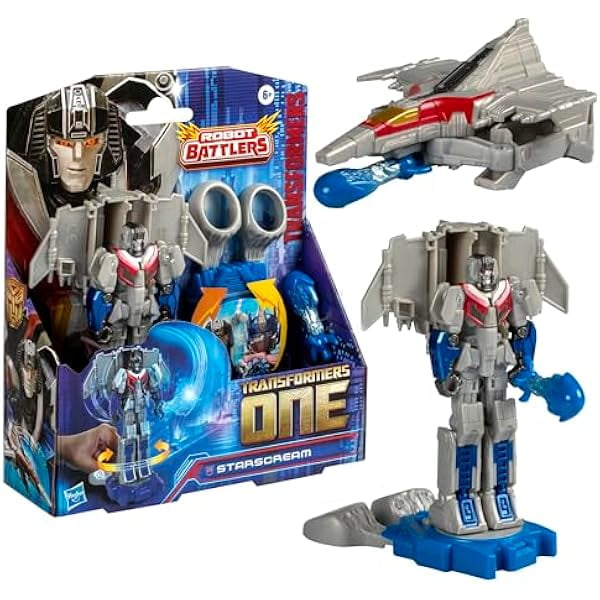 Transformers One Robot Battlers Starscream, 4.5-Inch Robot Action ...