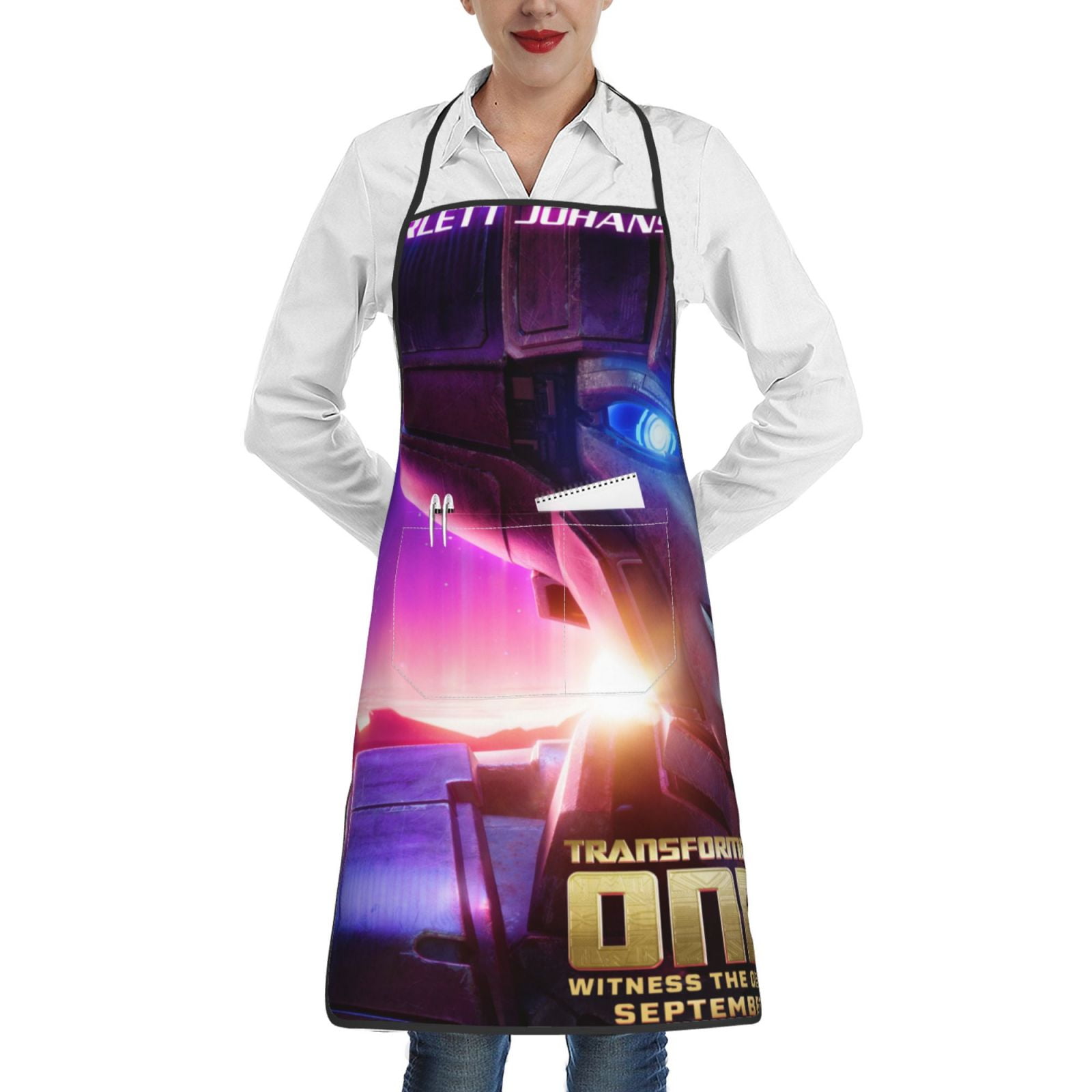 Transformers One Waterproof Cooking Aprons, Adjustable Bib Soft Chef ...