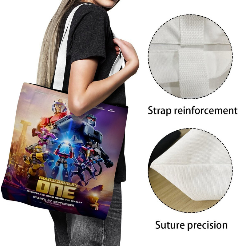 Transformers One canvas Tote Bag for Women Aesthetic Cute Cat Shopping ...