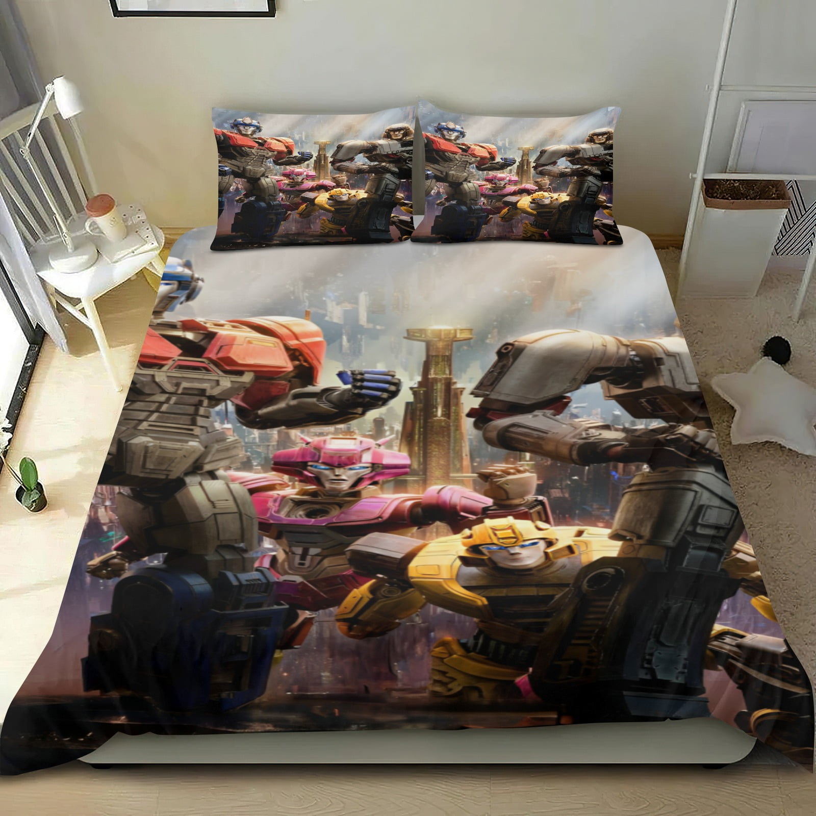 Transformers One thin bedding set has One duvet cover and two ...