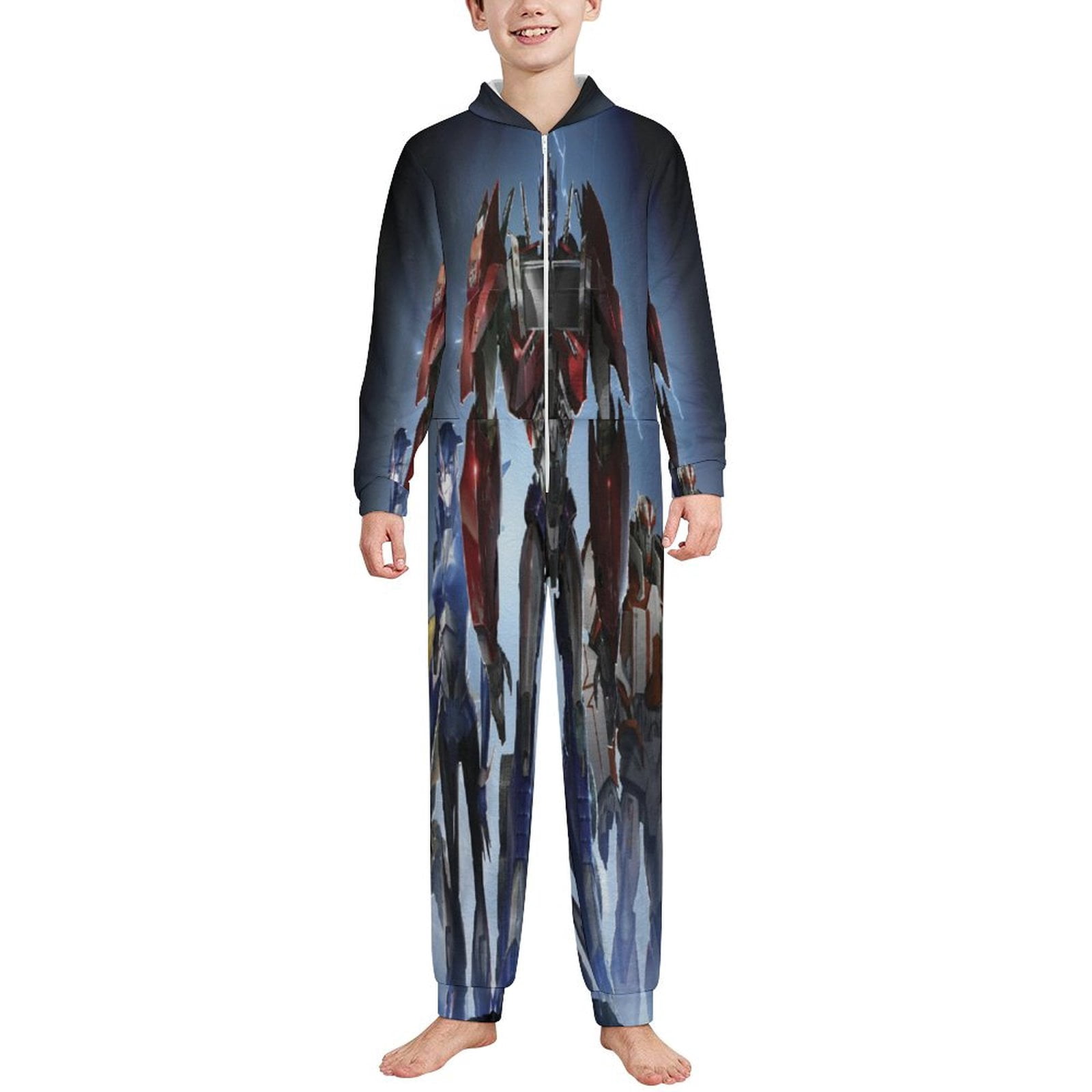 Transformers Onesie Pajama Sleepwear Fleece Jumpsuits for Daily Wears ...