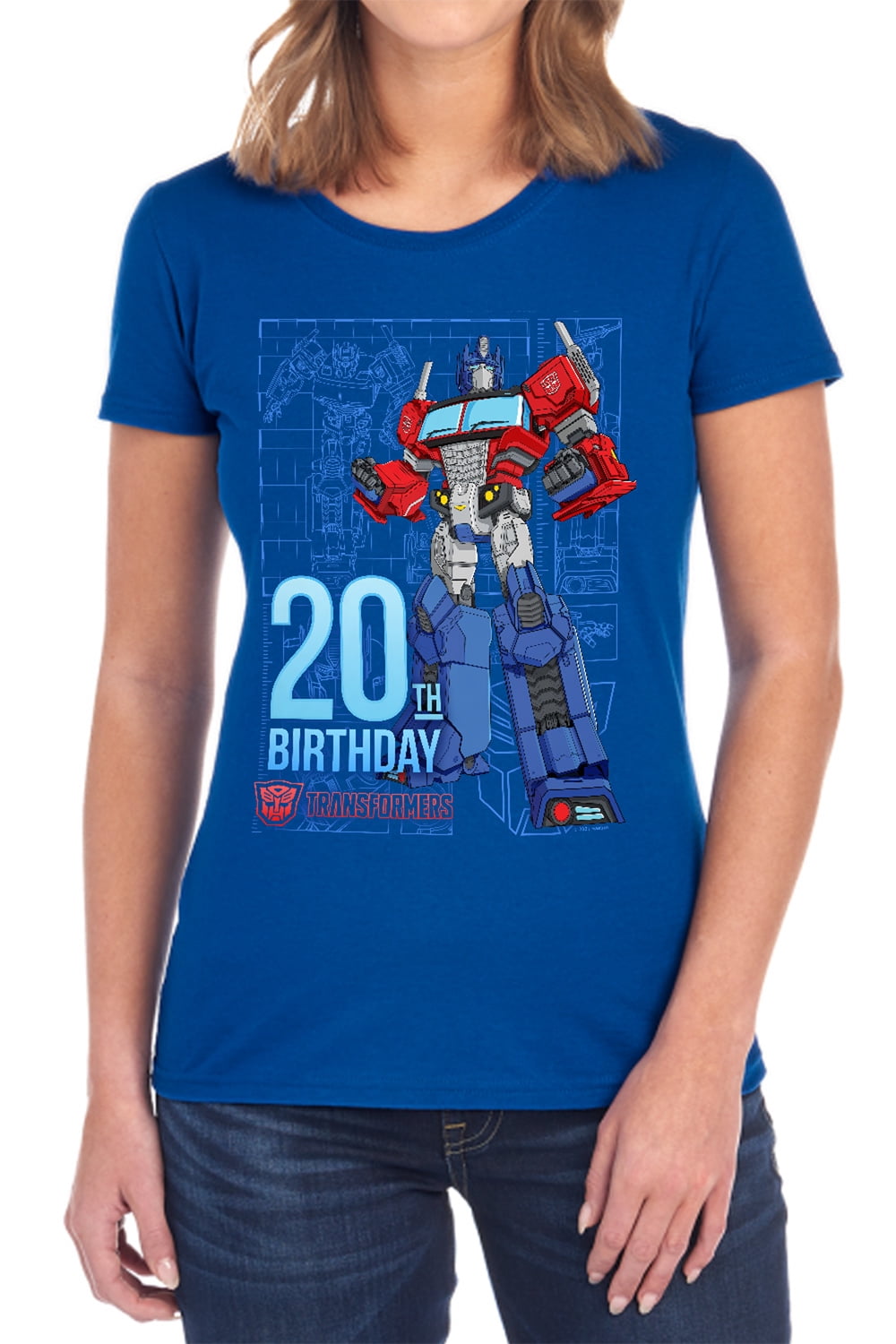 Transformers Optimus Prime 20th Birthday Women's T Shirt, Optimus Prime ...