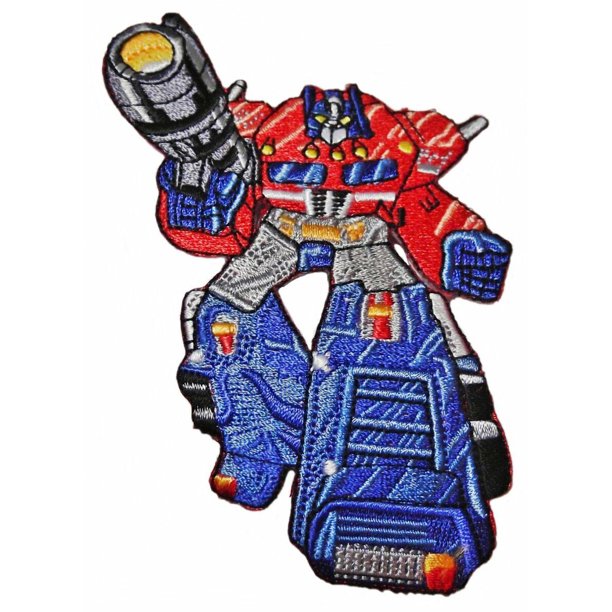 Transformers Optimus Prime 4 1/8" Tall Embroidered Patch - Walmart ...