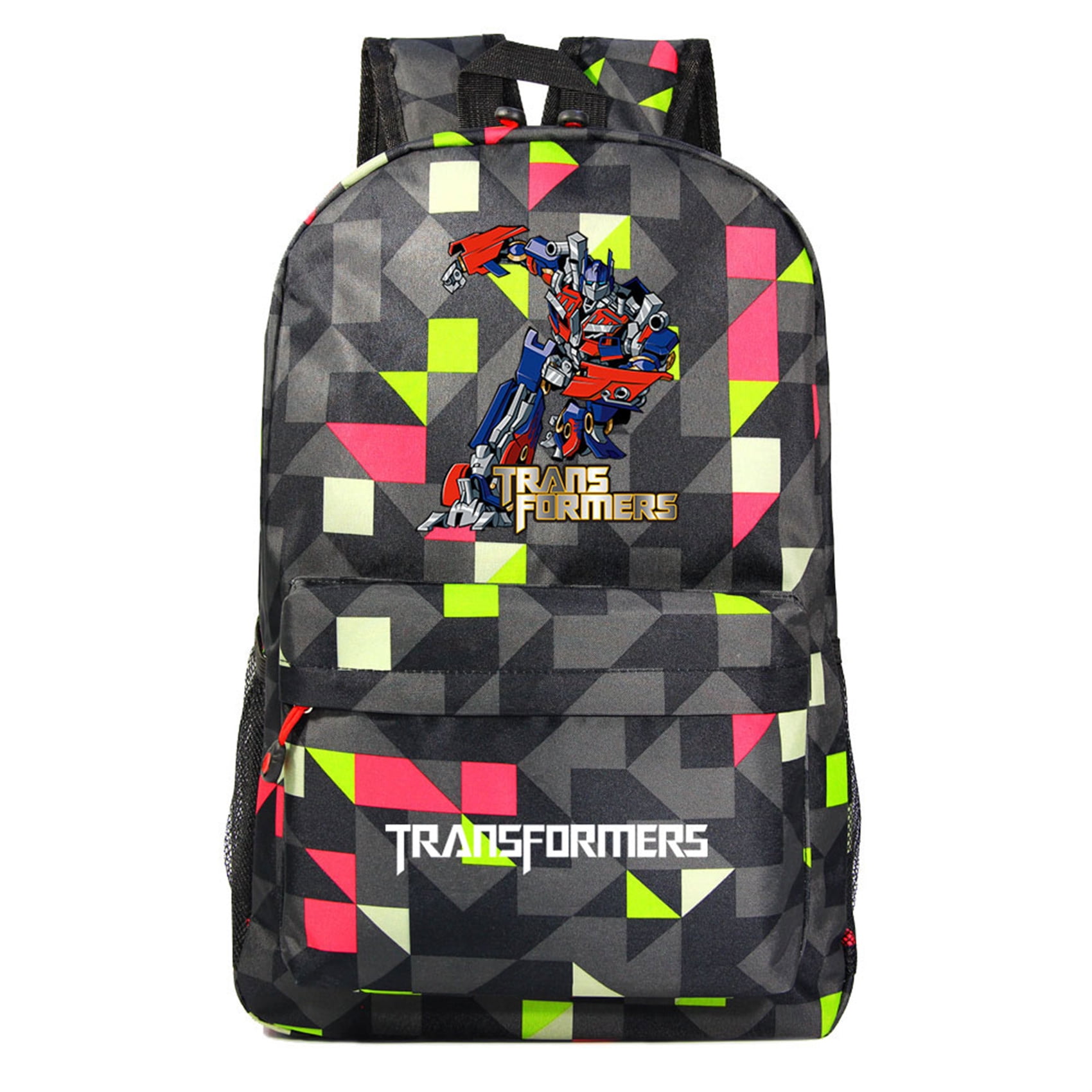 Transformers Optimus Prime Backpack Graphic Knapsack Student School Bag ...