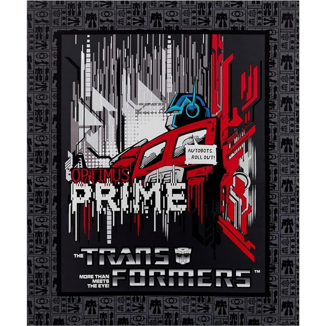 Transformers Optimus Prime Carbon Cotton Panel Fabric - Walmart.com