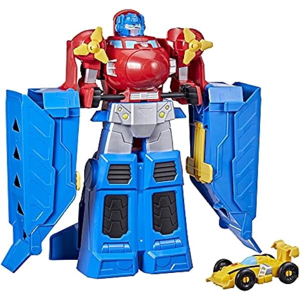 Transformers Optimus Prime Jumbo Jet Wing Racer Playset with 4.5-inch ...