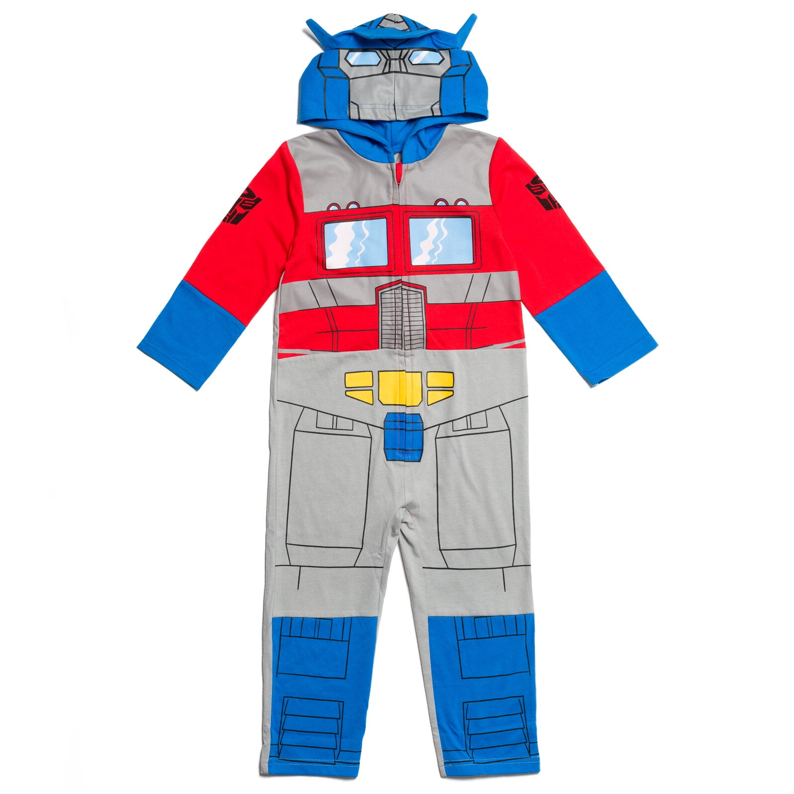 Transformers Optimus Prime Little Boys Zip Up Costume Coverall Toddler ...