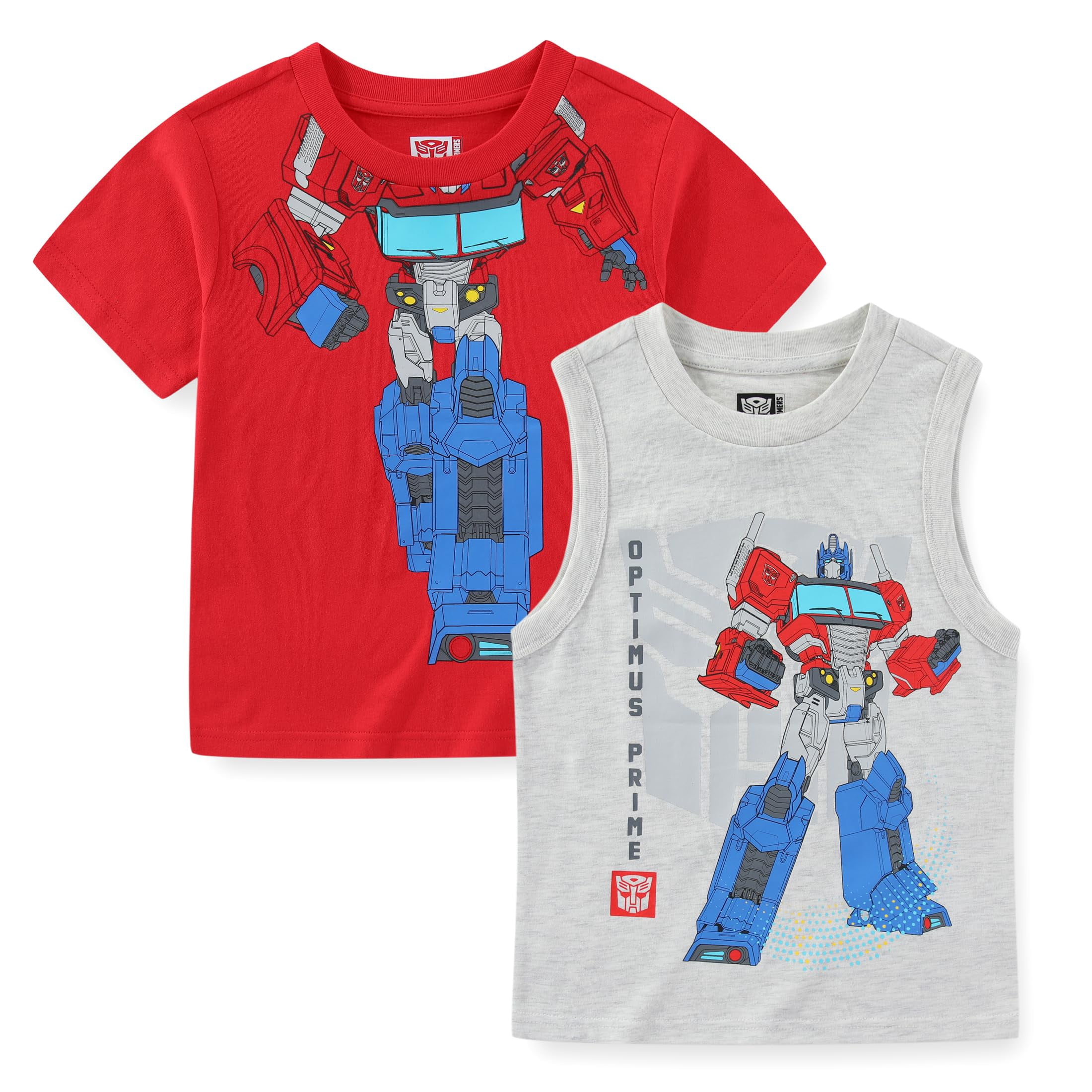 Transformers Optimus Prime Short Sleeve T-Shirt and Tank Top (Boys), 2 ...