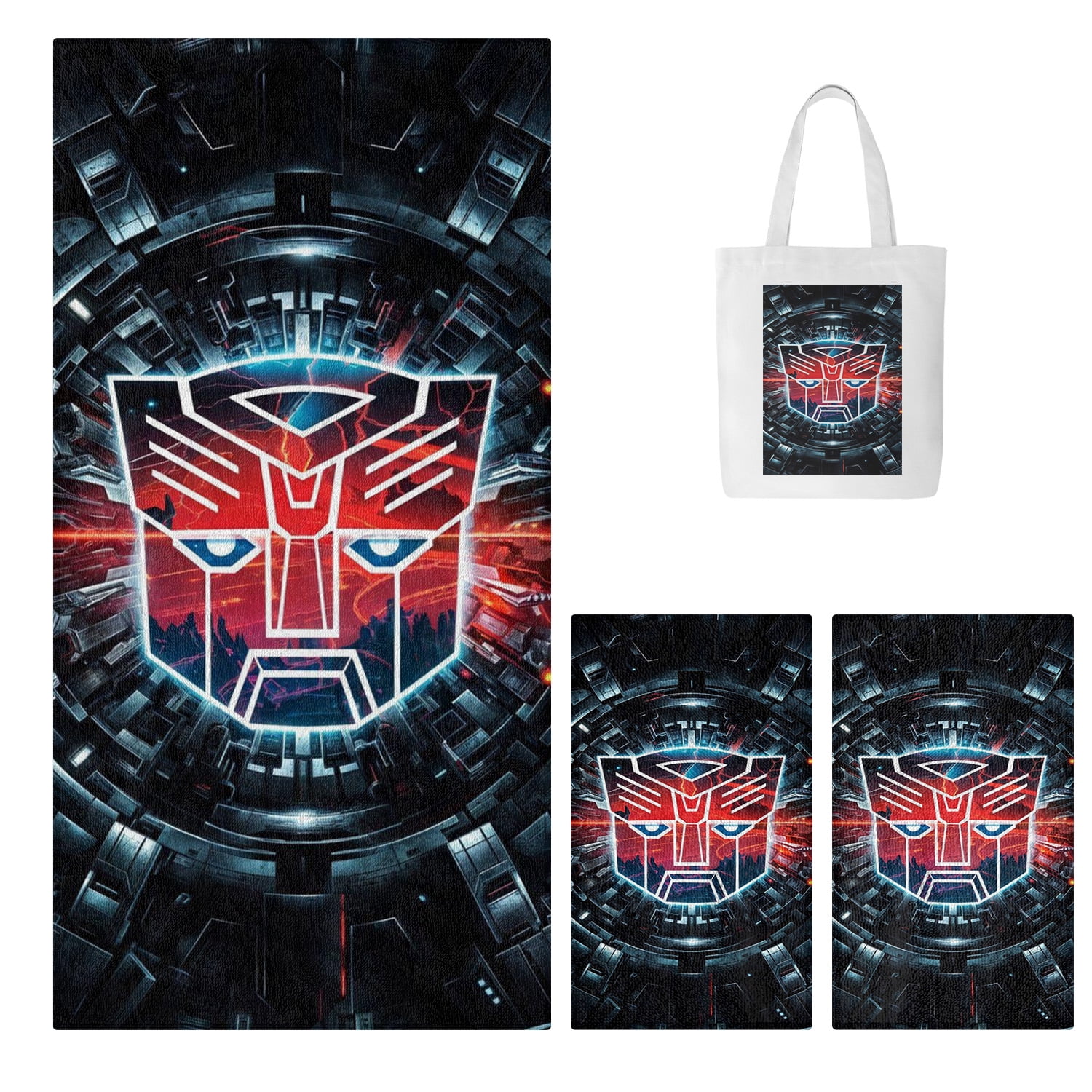 Transformers Optimus Prime Super Soft Bath/Pool/Beach Towel Set with 2 ...