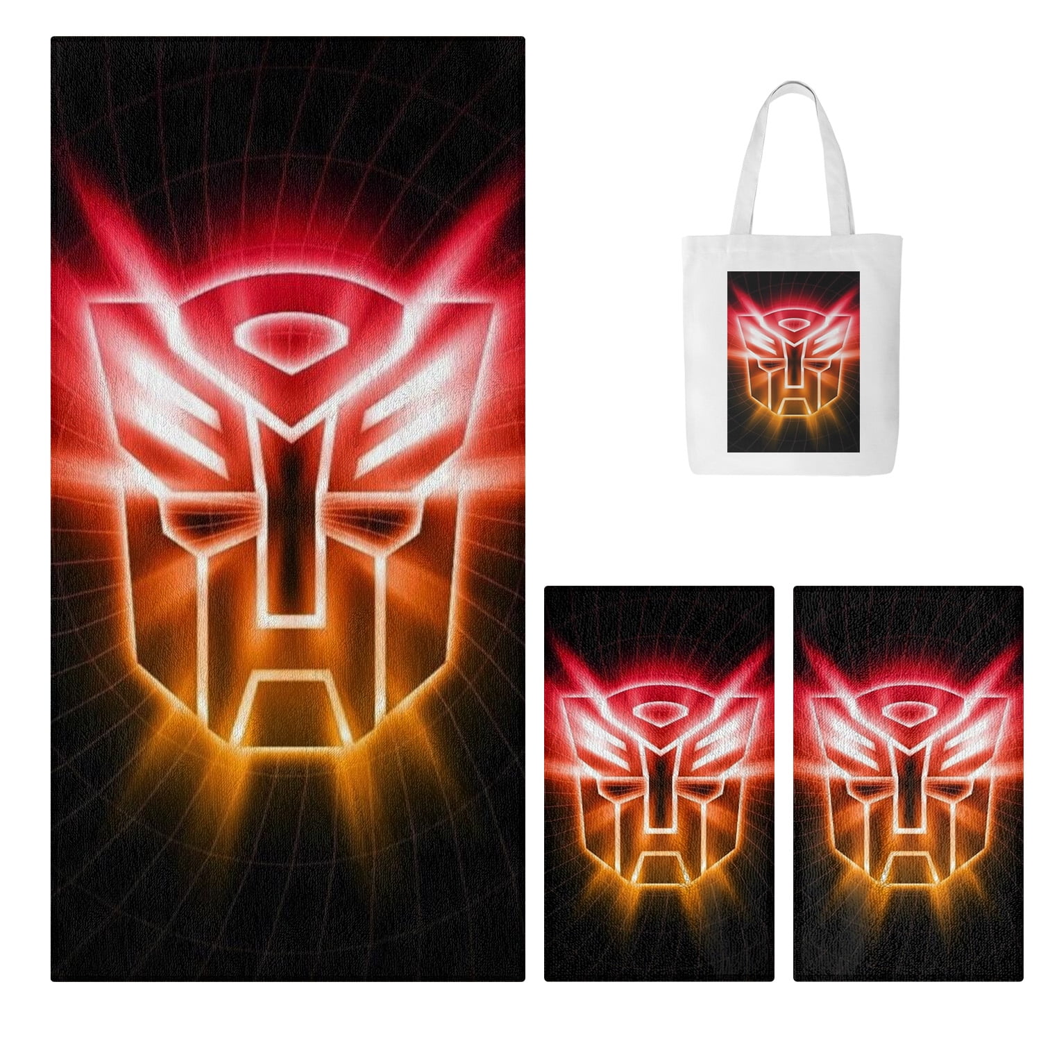 Transformers Optimus Prime Super Soft Bath/Pool/Beach Towel Set with 2 ...