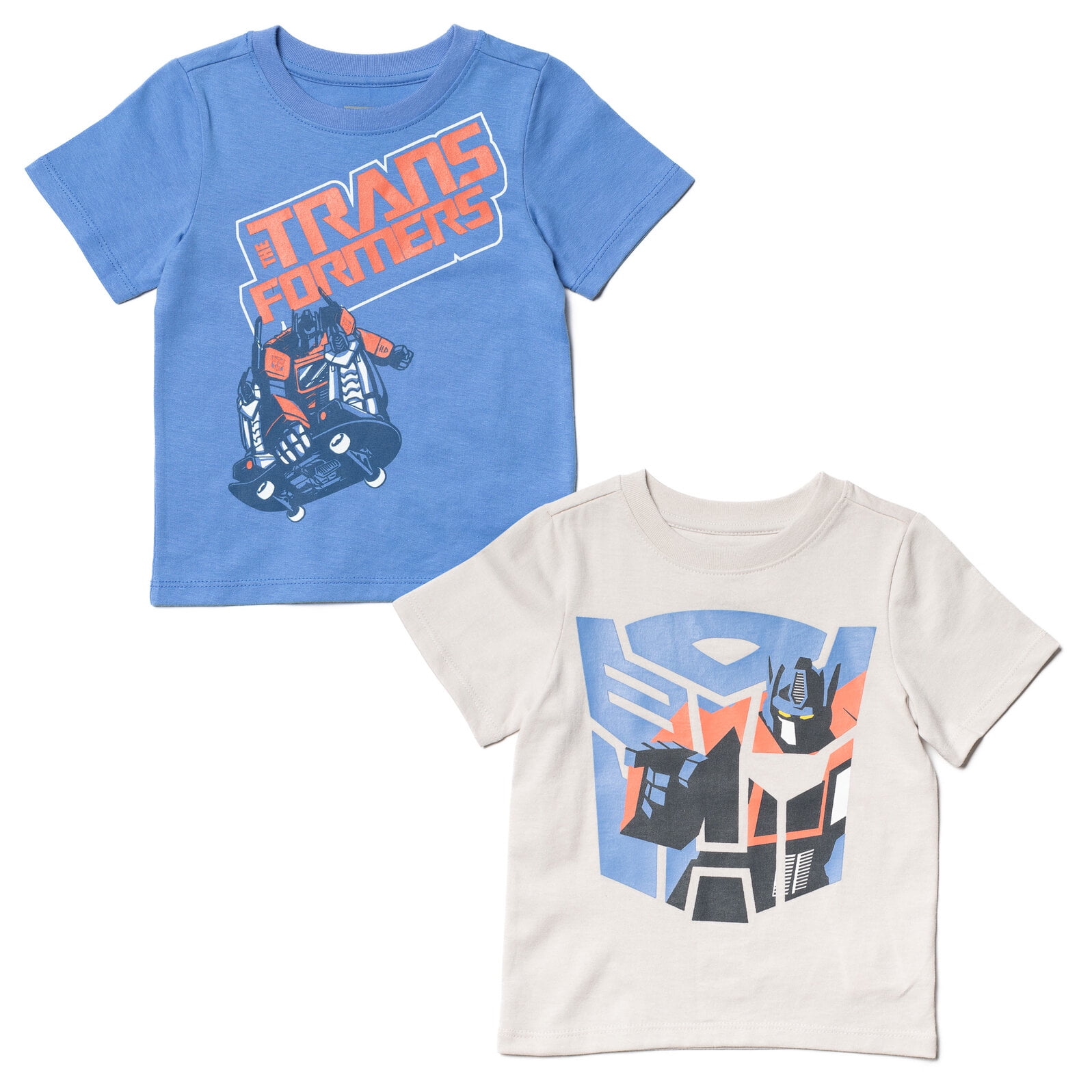 Transformers Optimus Prime Toddler Boys 2 Pack T-Shirts Toddler to Big ...