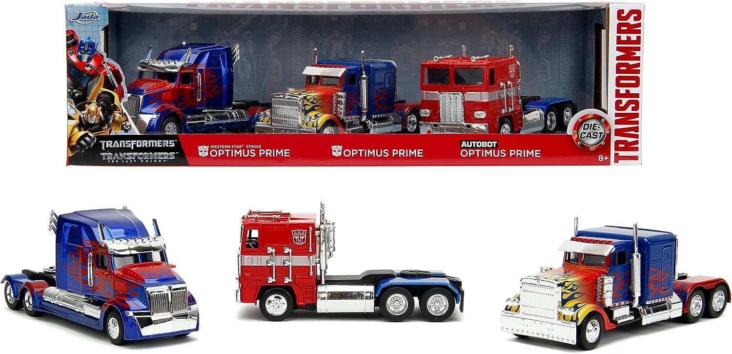 Jada Diecast Optimus Prime Transformers Trucks Toy Set, Hollywood Rides ...