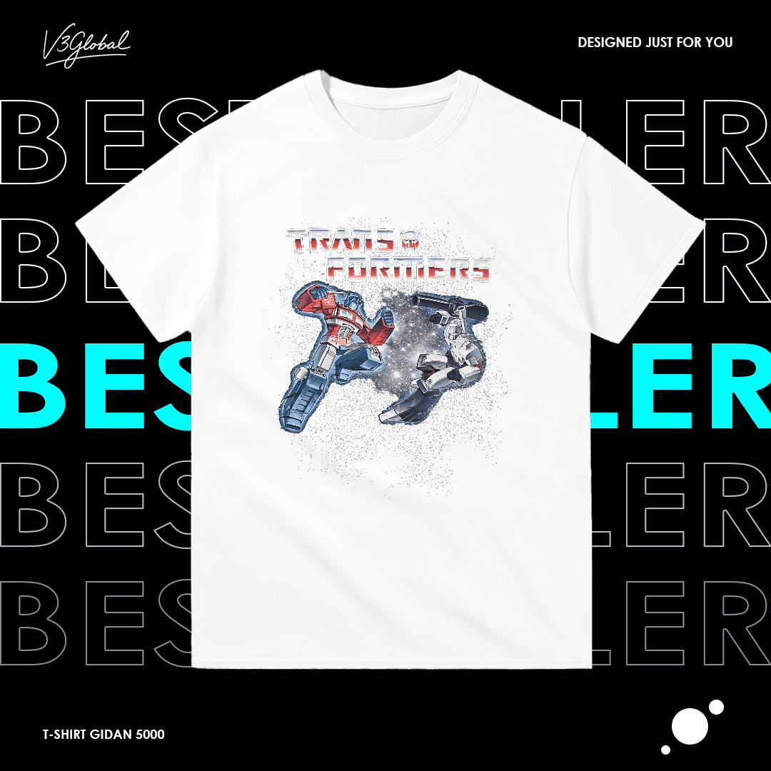 Transformers Optimus Prime vs Megatron Battle Art Unisex Tee, for men ...