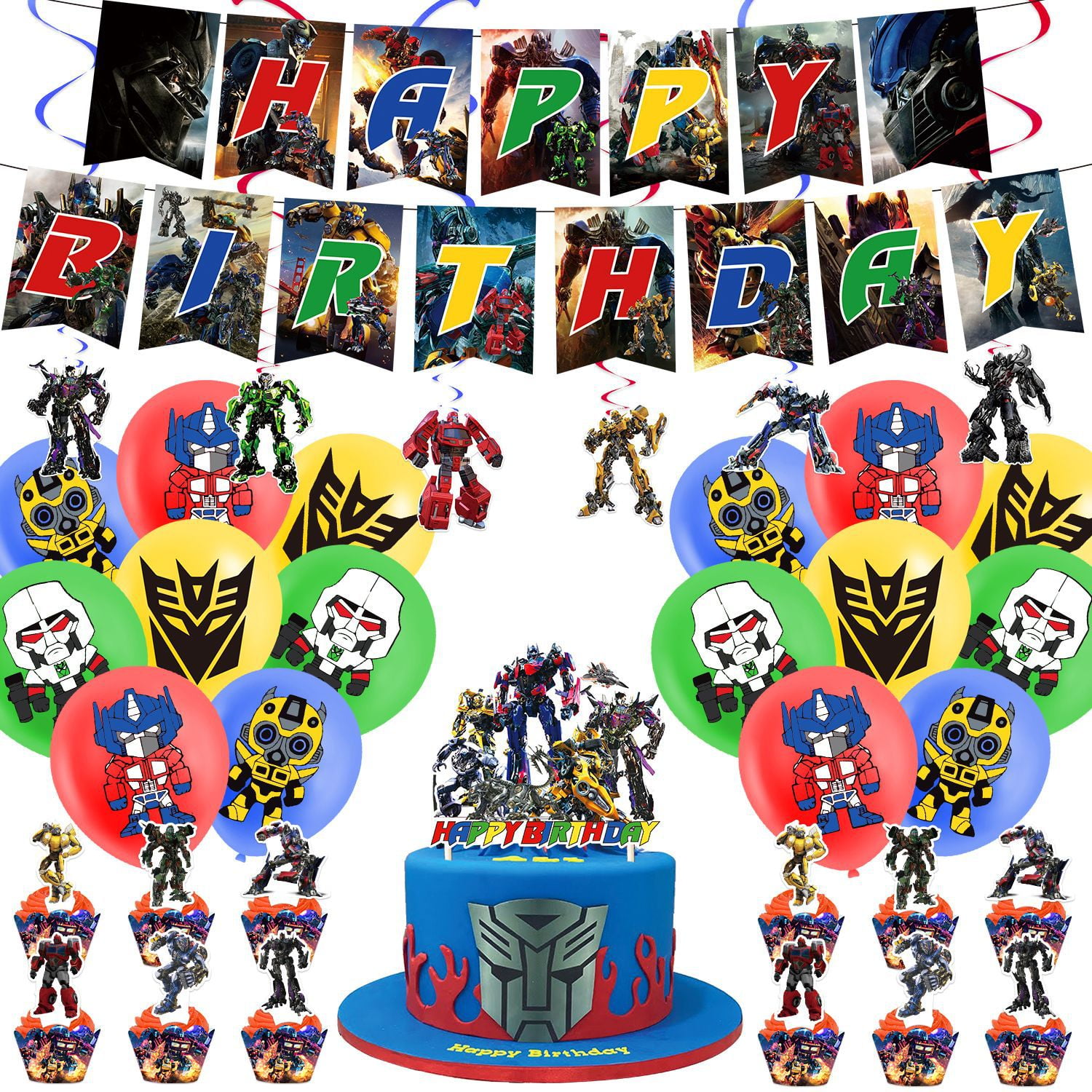 Transformers Party Decorations, Transformers Birthday Party Supplies ...