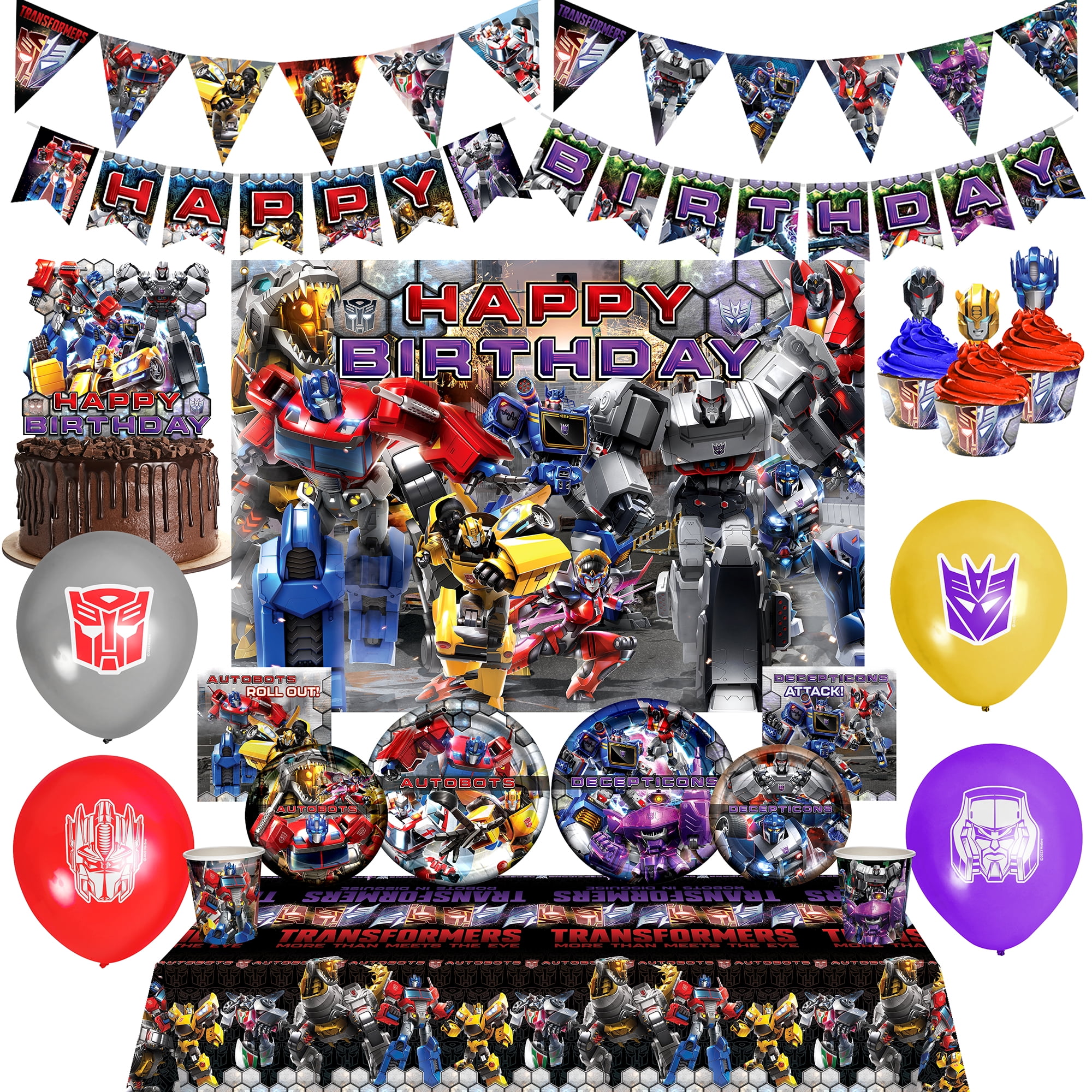 Transformers Party Decorations Ultimate Set for 16 Guests - Walmart.com