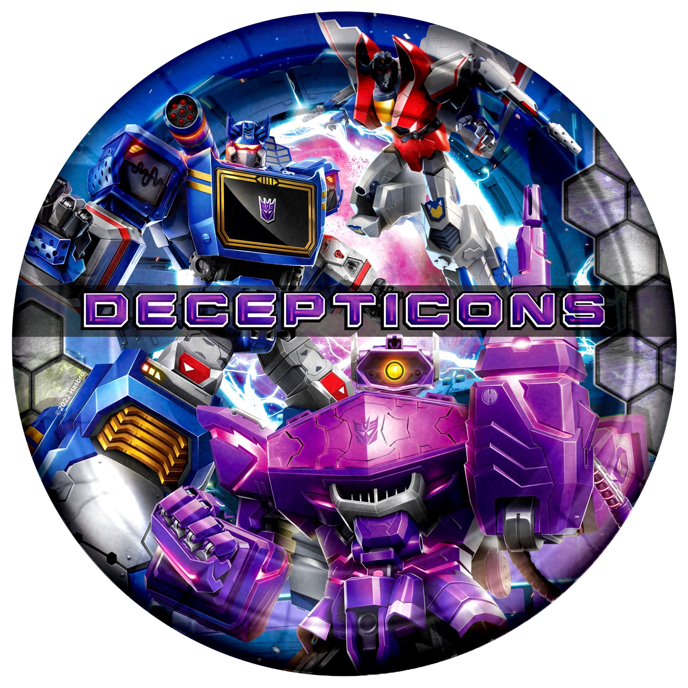 Transformers Party Supplies - 9in Decepticons Dinner Plates 8 Count ...