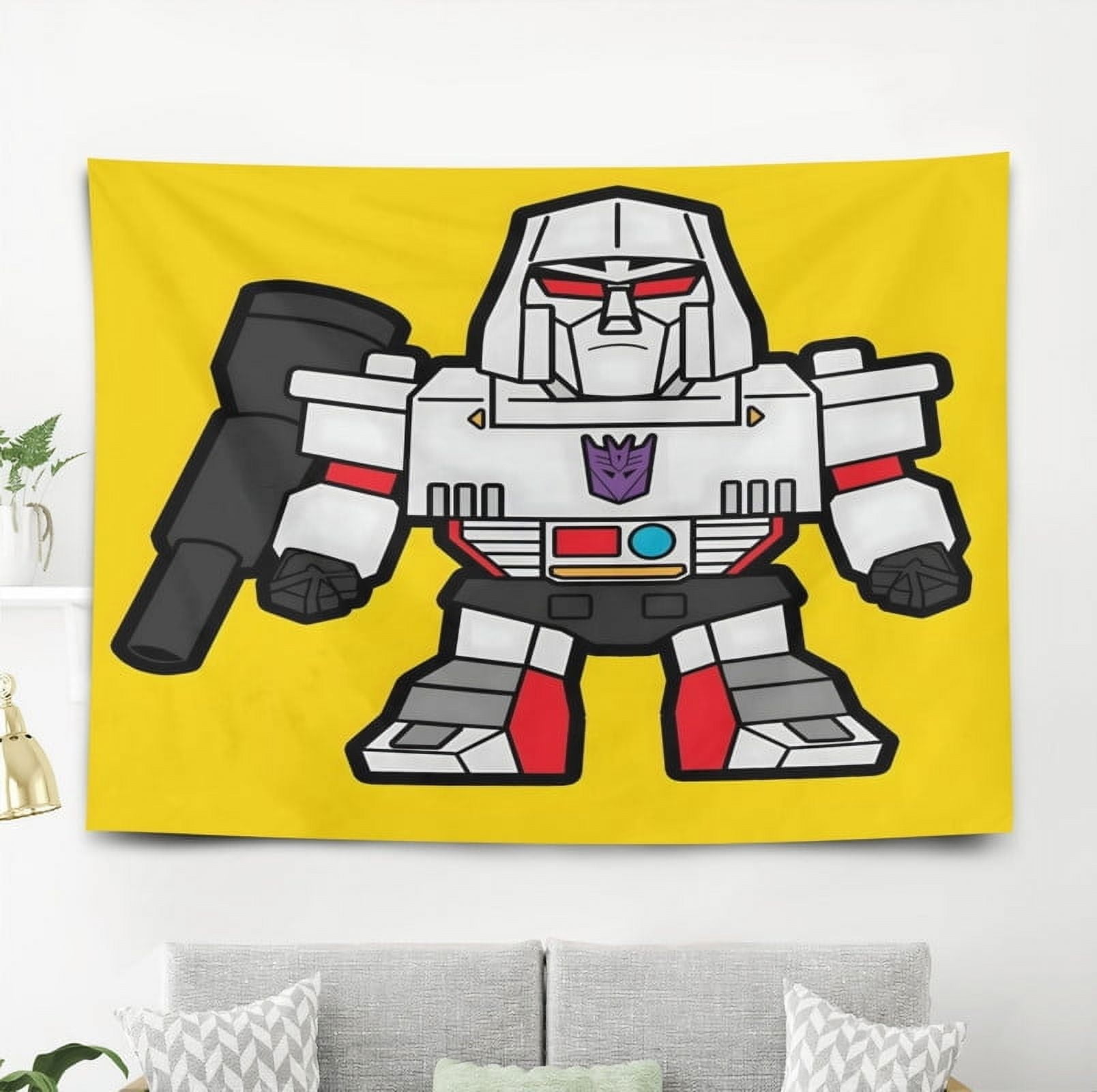 Transformers Pattern Wall Hanging 50*60 Inches High-Quality Peach Skin ...