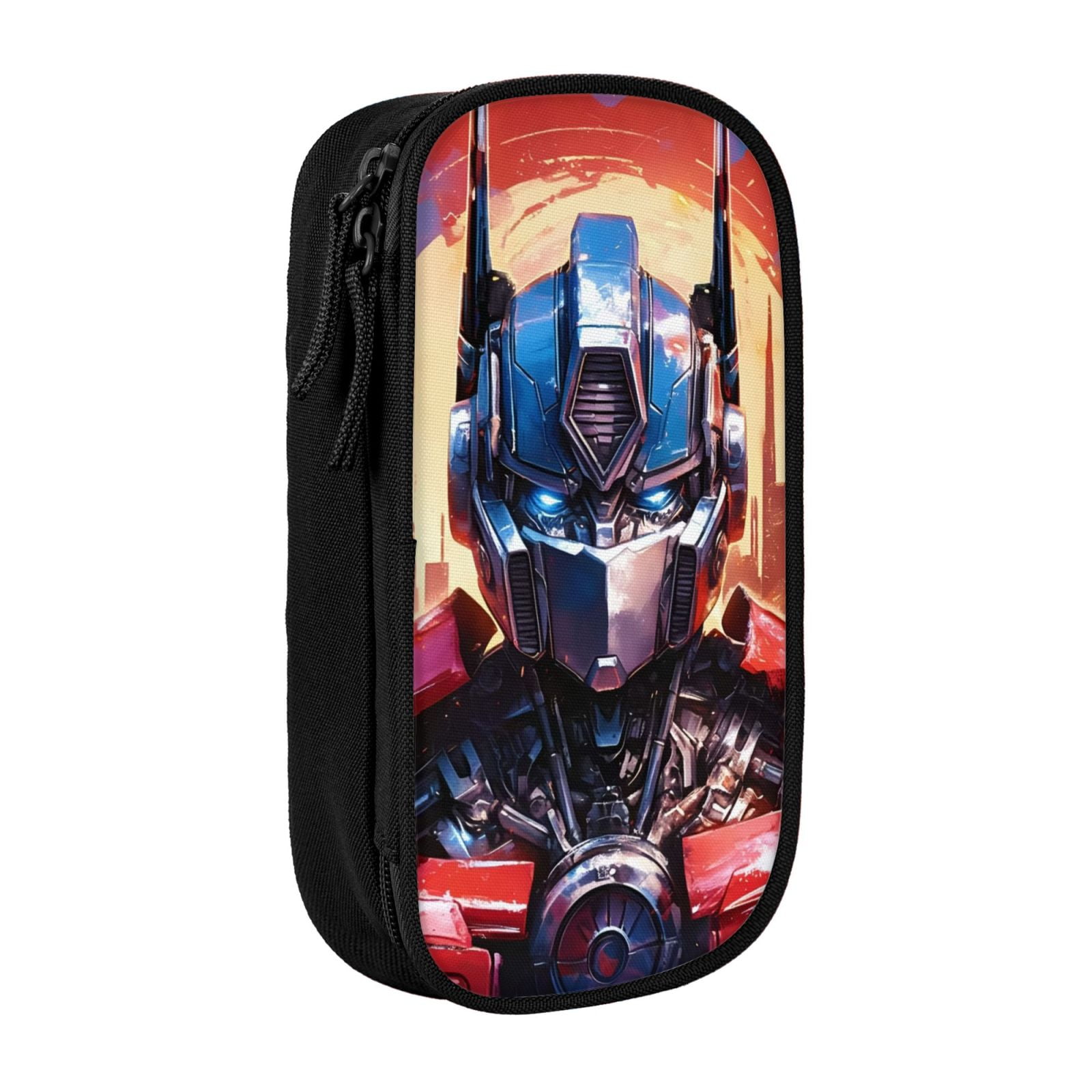 Transformers Pencil Case, Black Large Capacity Pen Box With Zipper ...