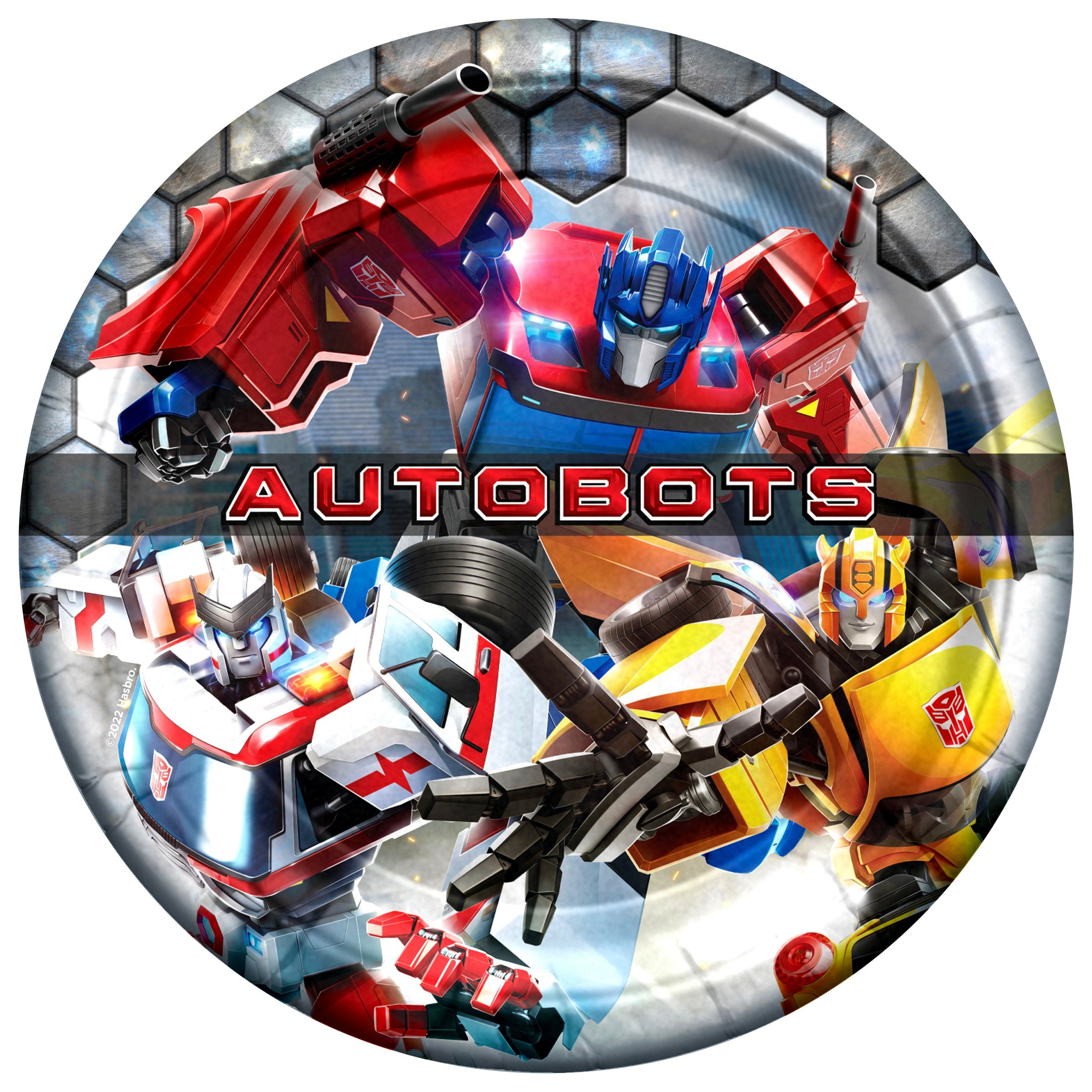 Treasures Gifted Transformers Party Plates, 9in, Set of 24, Durable ...